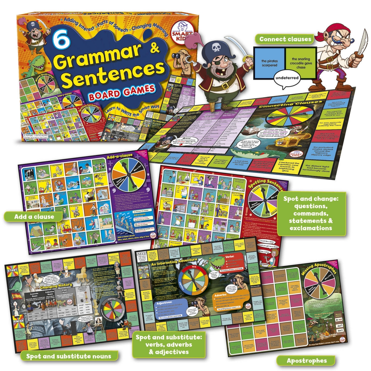 SMART KIDS 6 Grammar and Sentences Board Games | HC1664167 | Findel ...
