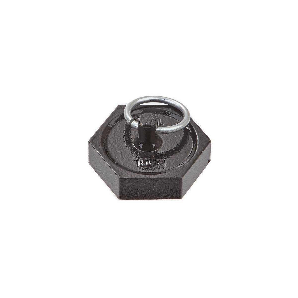 Hexagonal Solid Mass with Ring - 100g | B8R07229 | Philip Harris