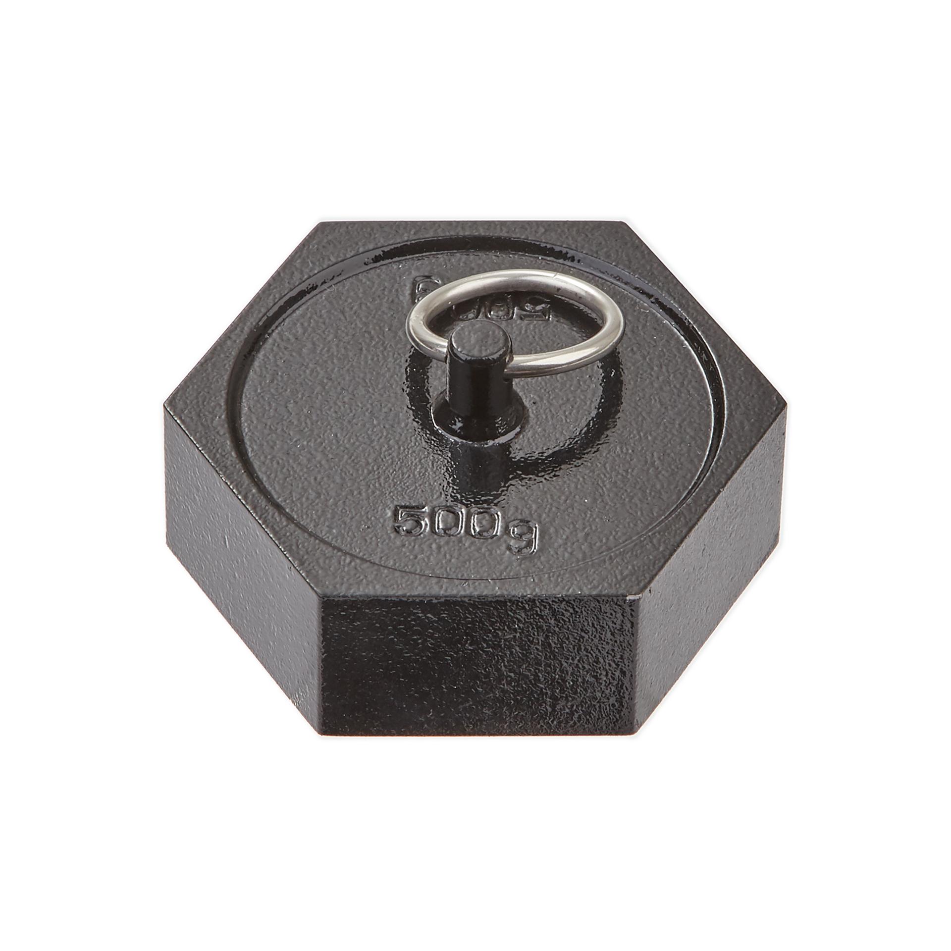 Hexagonal Solid Mass with Ring - 500g | B8R07230 | Philip Harris