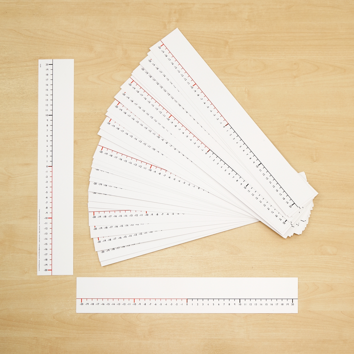 -20 to +20 Number Lines - Pack of 30 | HE1666776 | Hope