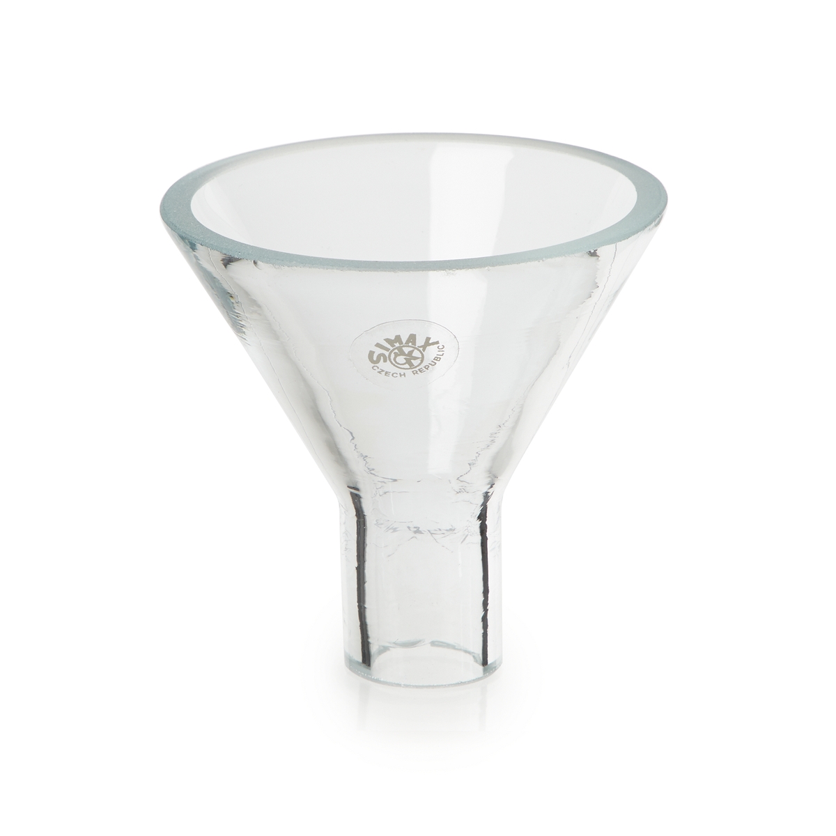 Simax Glass Powder Funnel - 100mm Diameter | B8R07156 | Philip Harris