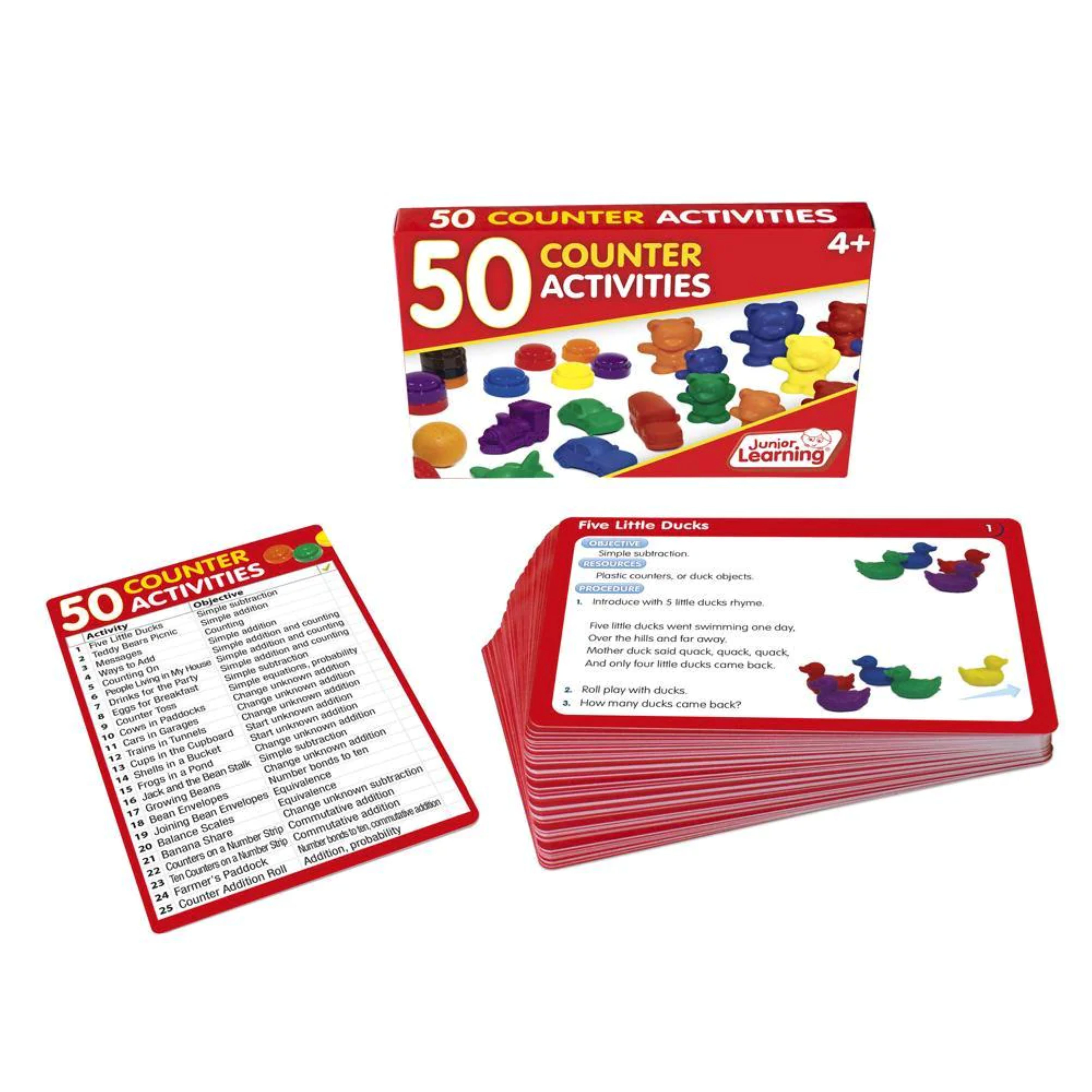 HC1674080 - Junior Learning 50 Counter Activities | Findel International