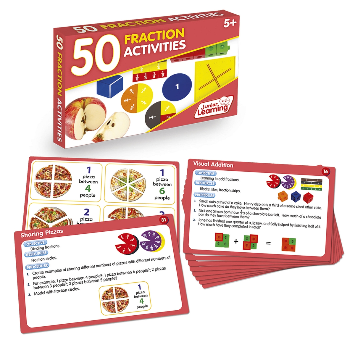 Junior Learning 50 Fraction Activities | HC1674096 | Findel International
