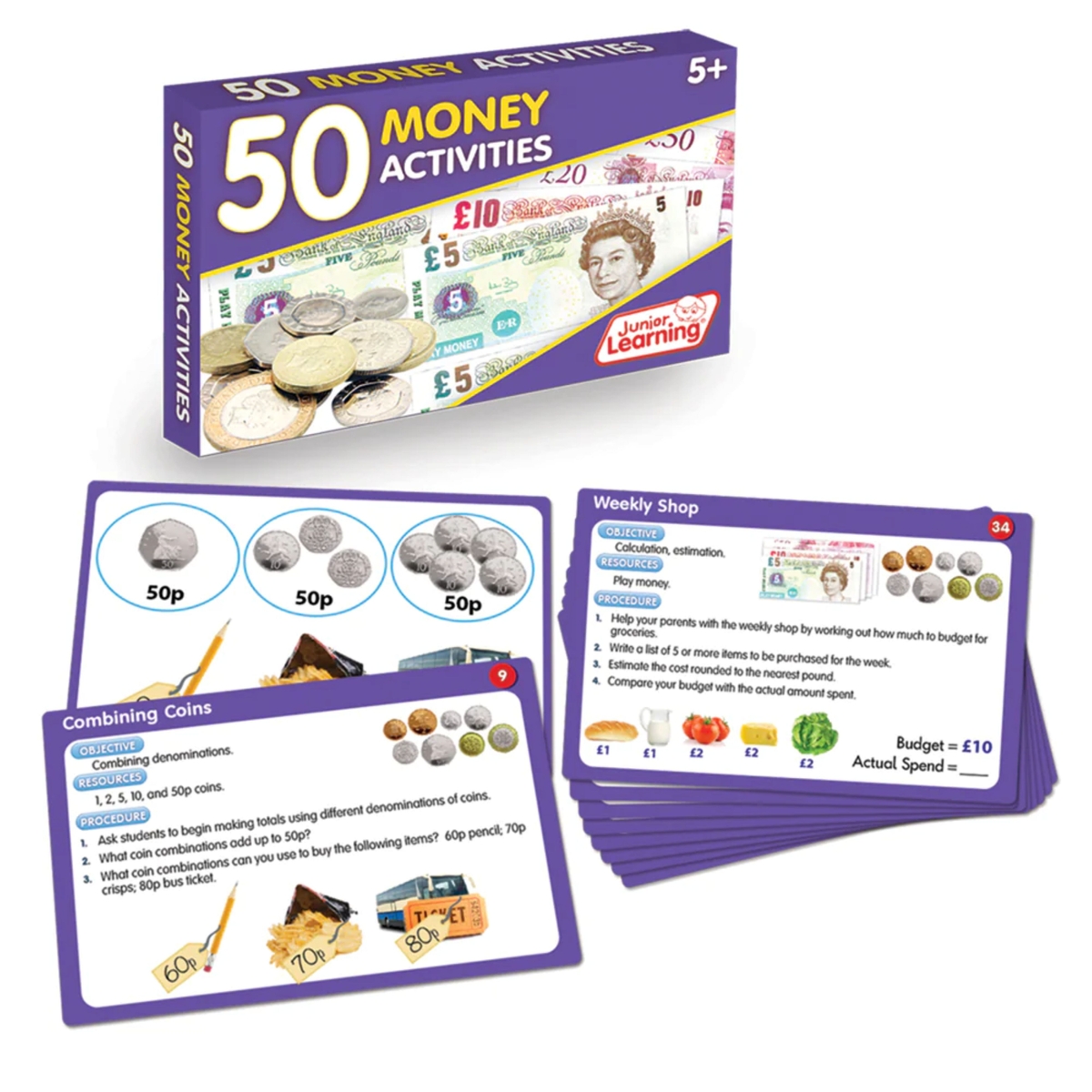 Junior Learning 50 Money Activities | G1674104 | GLS
