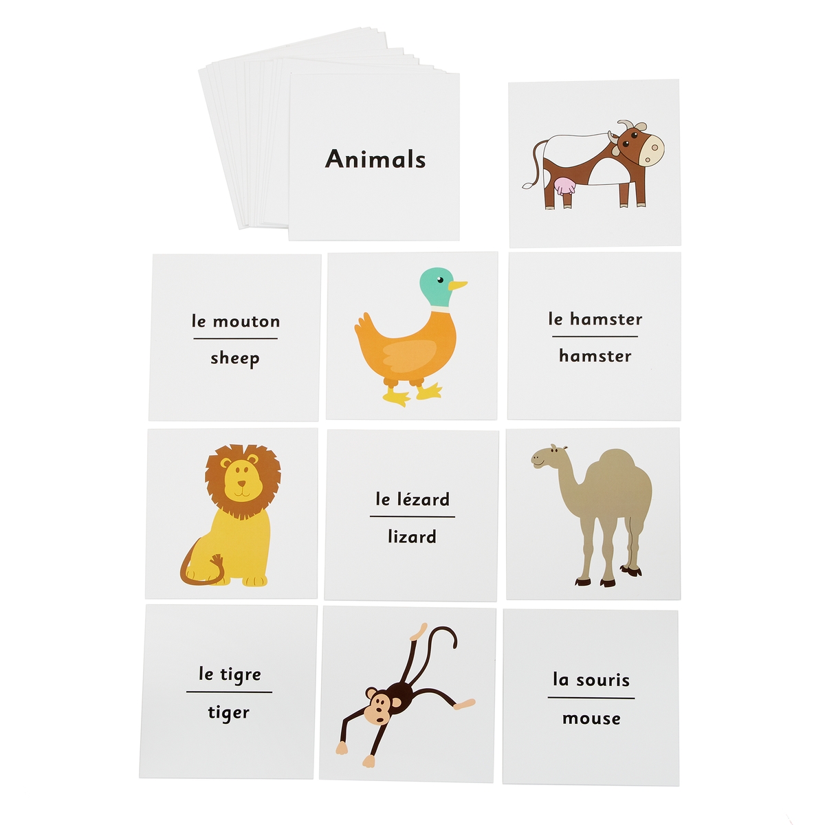French Flash Cards - Animals from Hope Education | HC1685165 | Findel ...