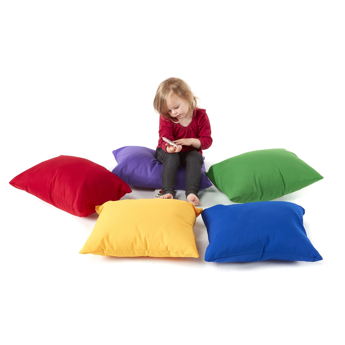 Floor Cushions - Primary Colours - Set of 5 | HC1685356 | Findel ...