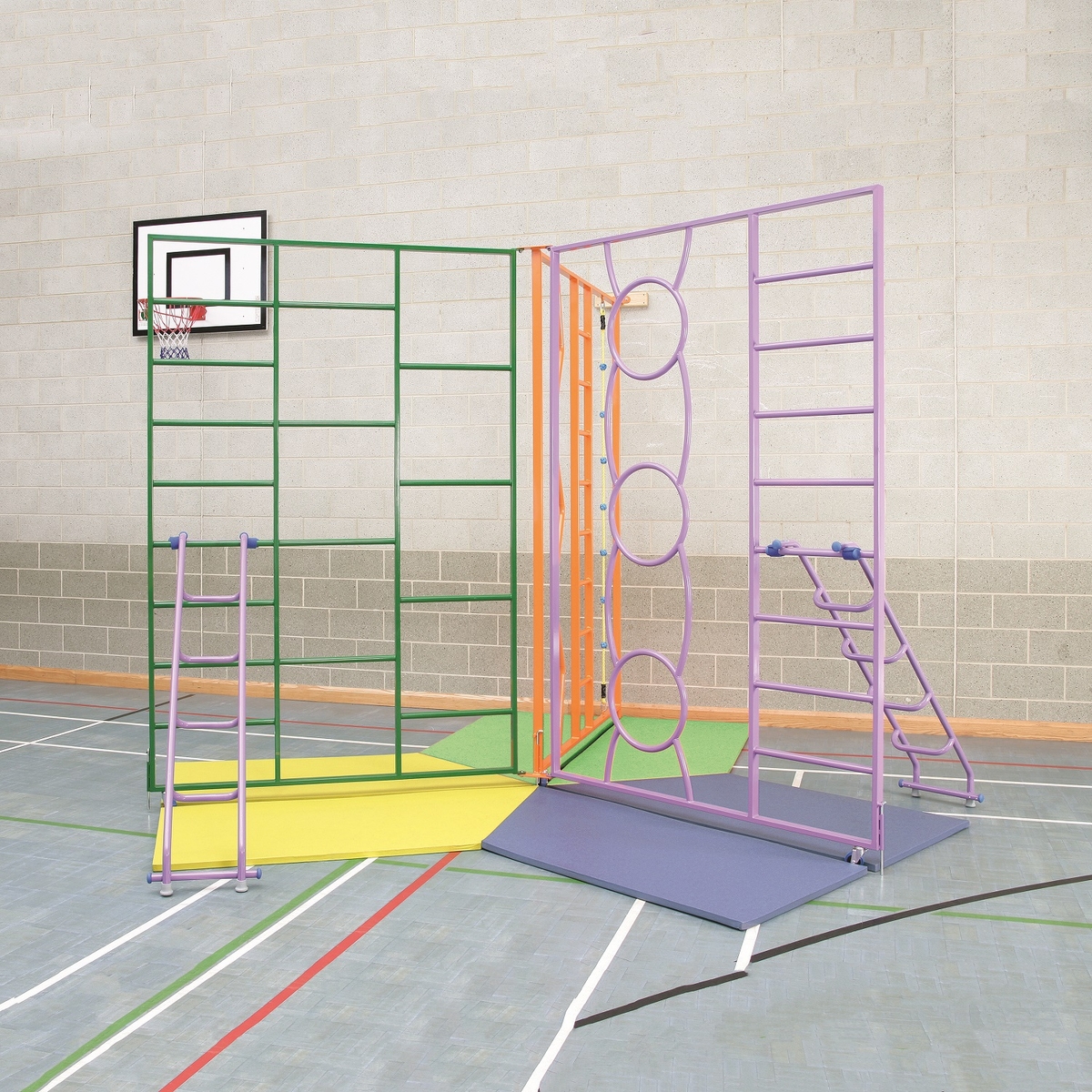 Niels Larsen Rainbow Climbing Frame - Multi | PGYP09673 | Davies Sports