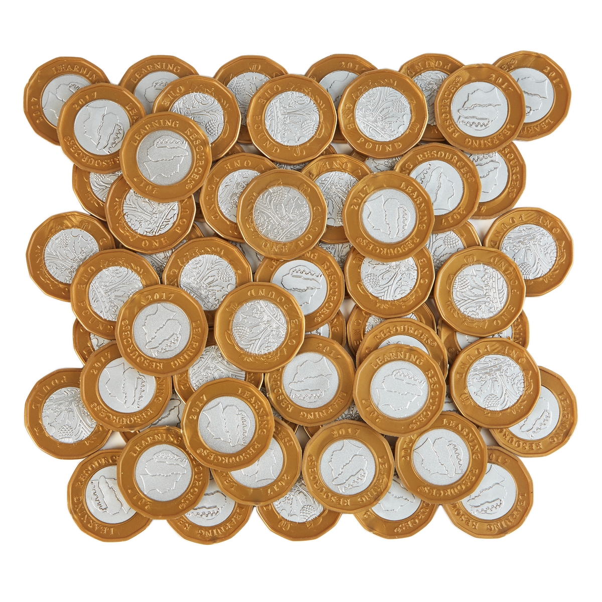 Learning Resources £1 Coins - Pack of 50 - Approved by HM Treasury ...