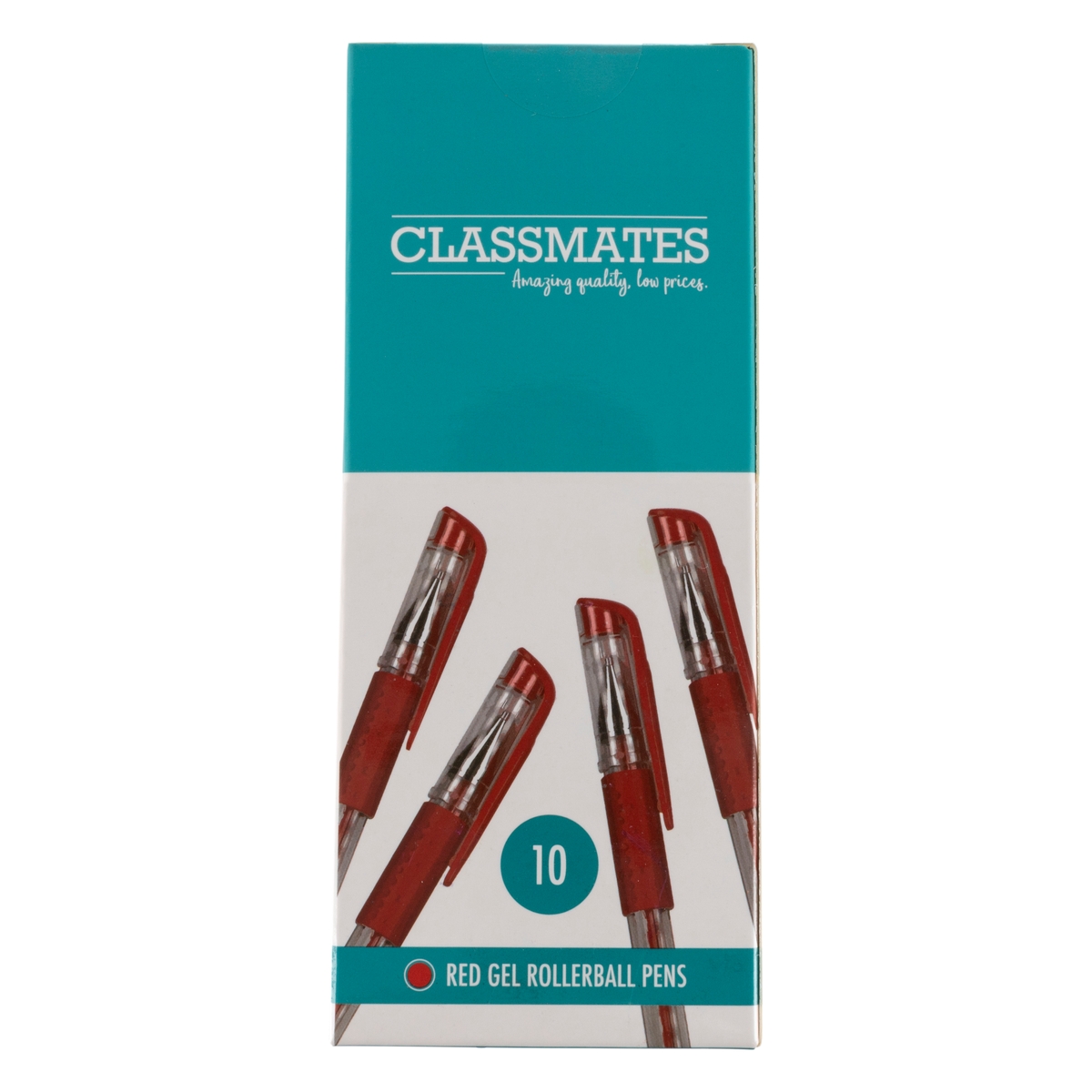Classmates Gel Rollerball Pen - Red - Pack of 10 | G1691716 | GLS