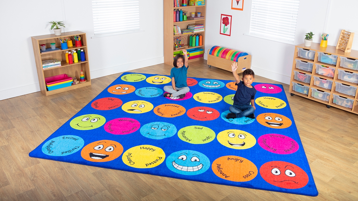 Kit for Kids Emotions Interactive Square Carpet - Large - 3x3m ...