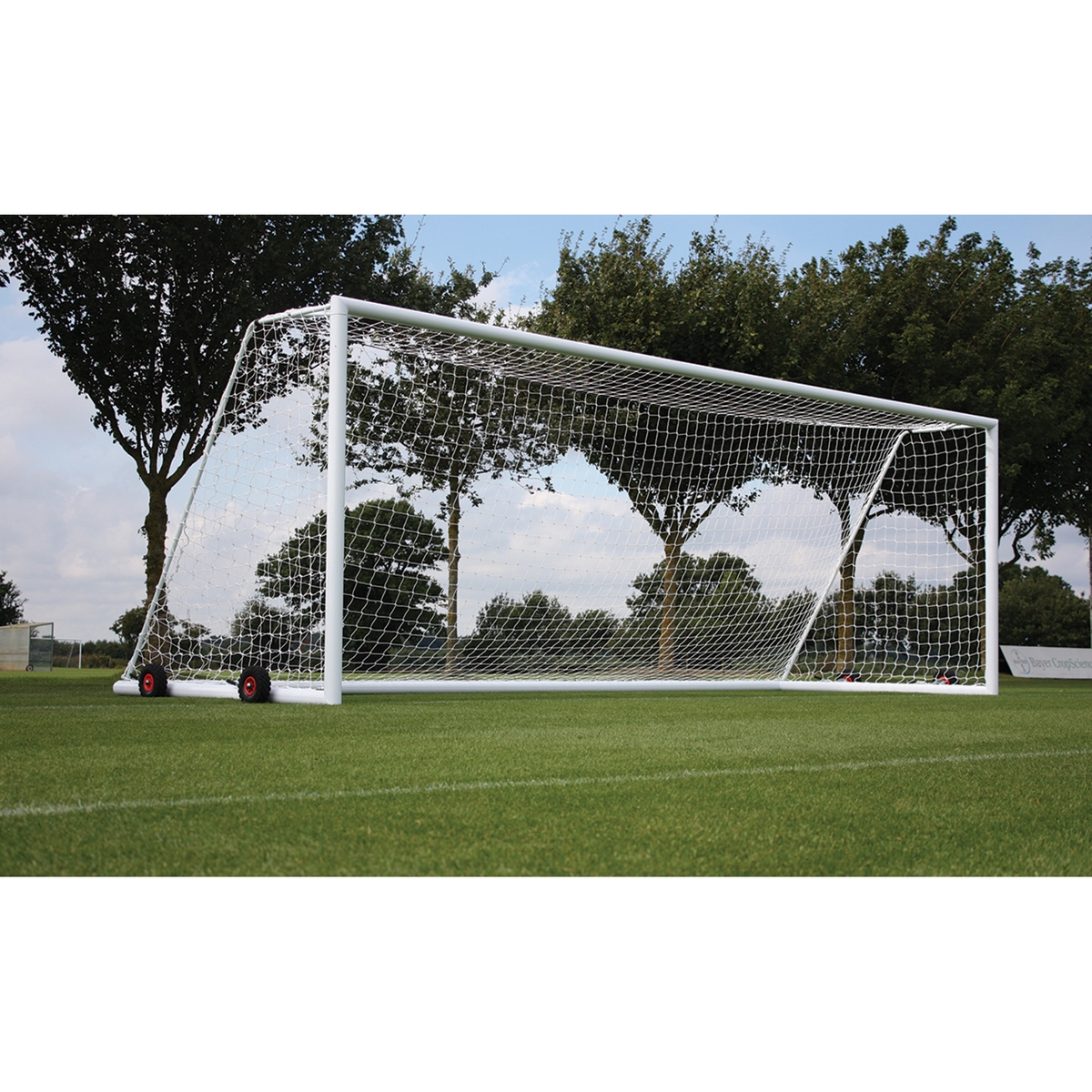 Harrod Sport 3G Weighted Portagoal - White - 24 x 8ft (Senior) - Pair ...