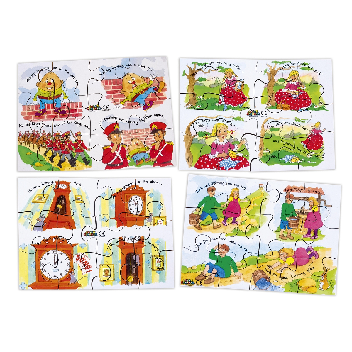 Just Jigsaws Nursery Rhyme Jigsaws - Set 2 - Pack f 4 | HE1769516 | Hope