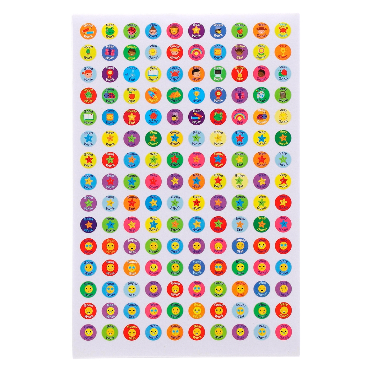 Classmates Positive Caption Stickers - 10mm - Pack of 720 | A1778921 ...