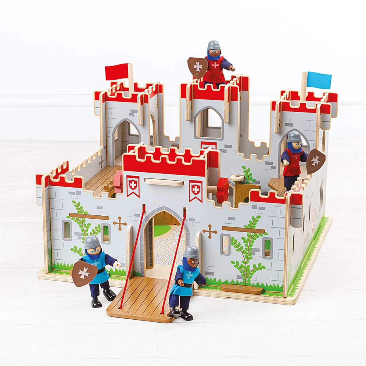 BIGJIGS Toys King George's Castle with Knights | G1782432 | GLS