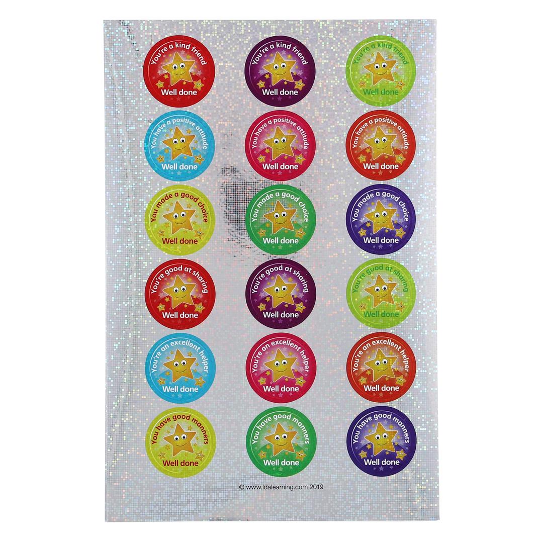 Classmates Social Skills Stickers - 28mm - Pack of 54 | HE1785618 | Hope