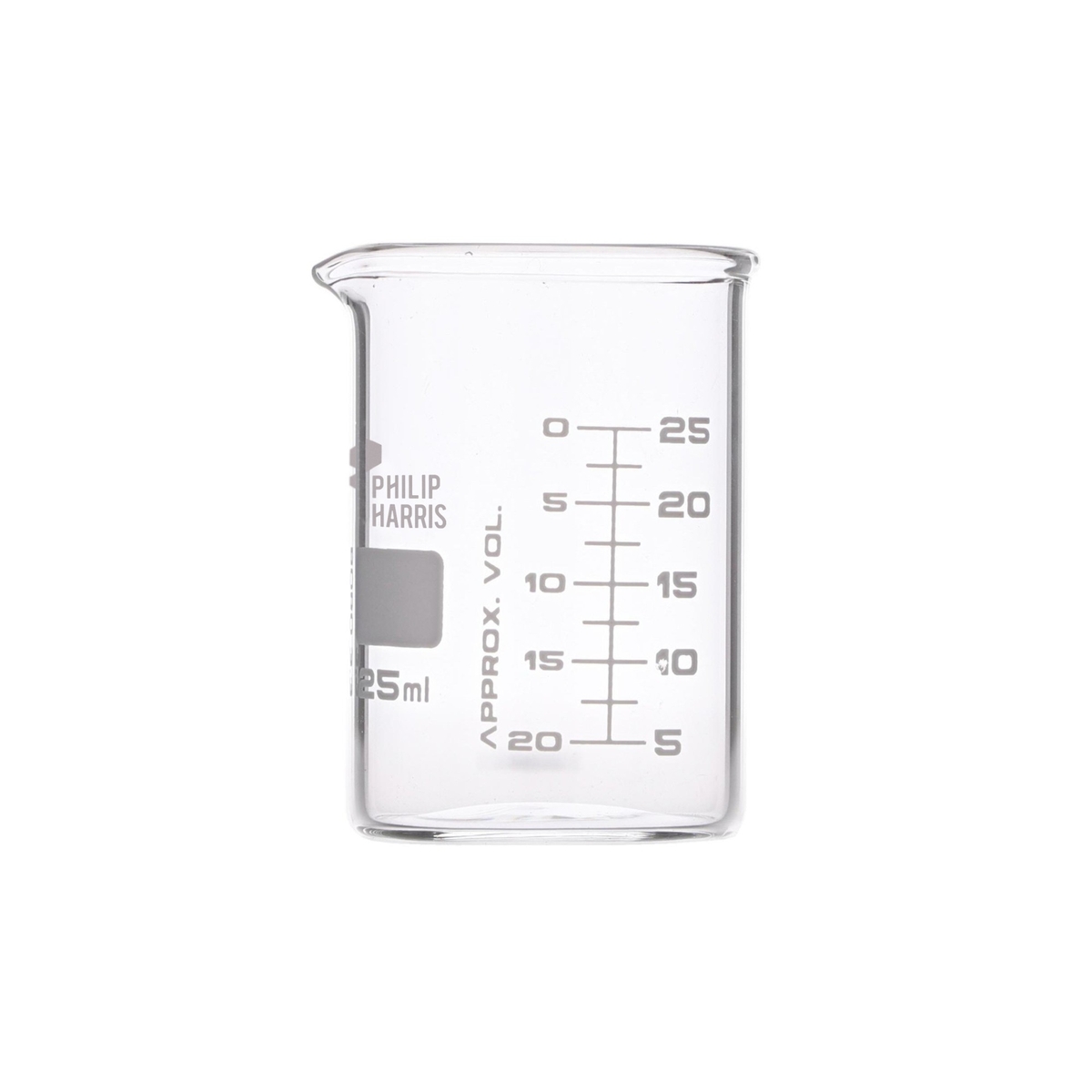 Philip Harris Glass Beaker - Squat Form - 25ml - Pack of 12 | B8R07858 ...
