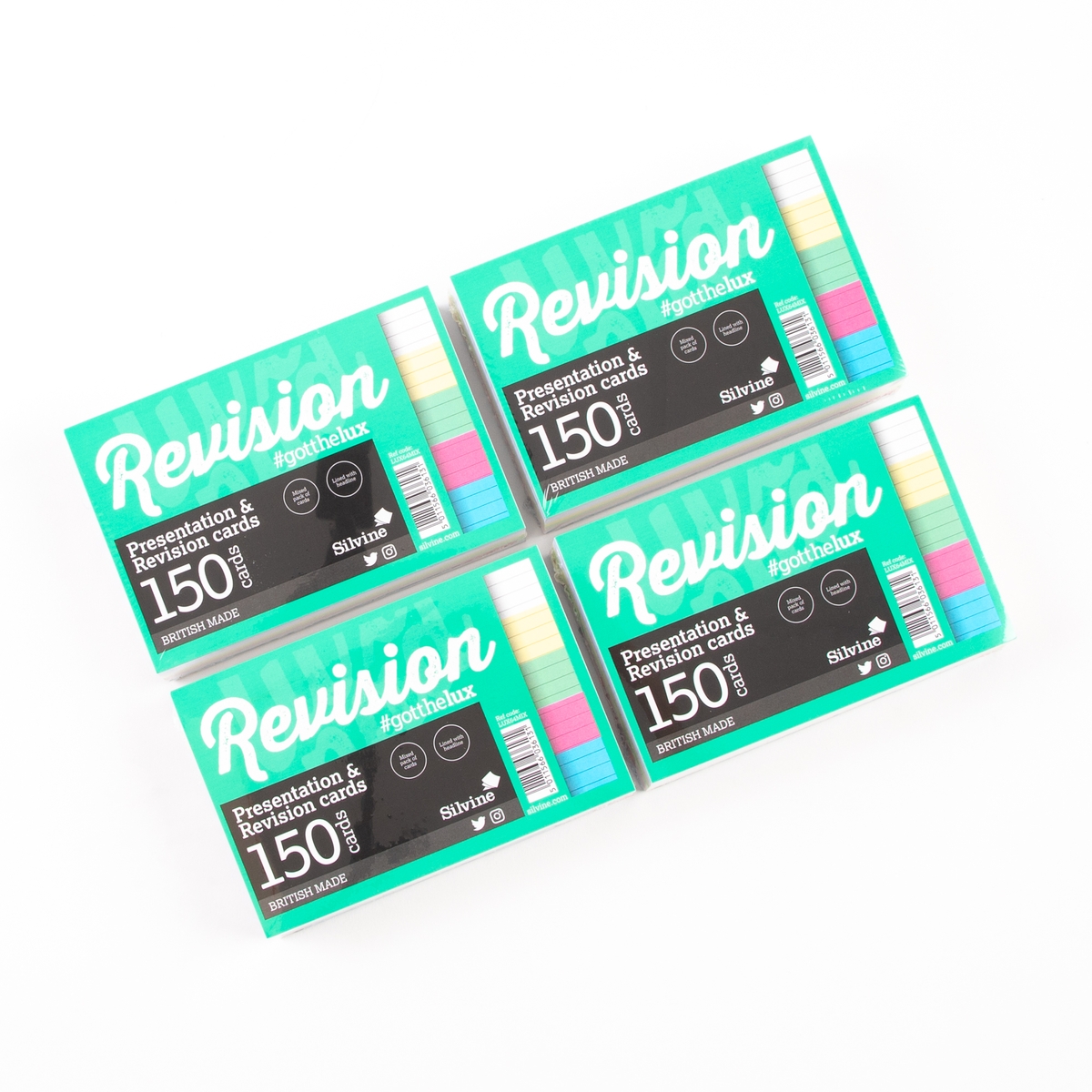 Silvine Luxpad Presentation & Revision Cards - 152 x 102mm (150 cards ...