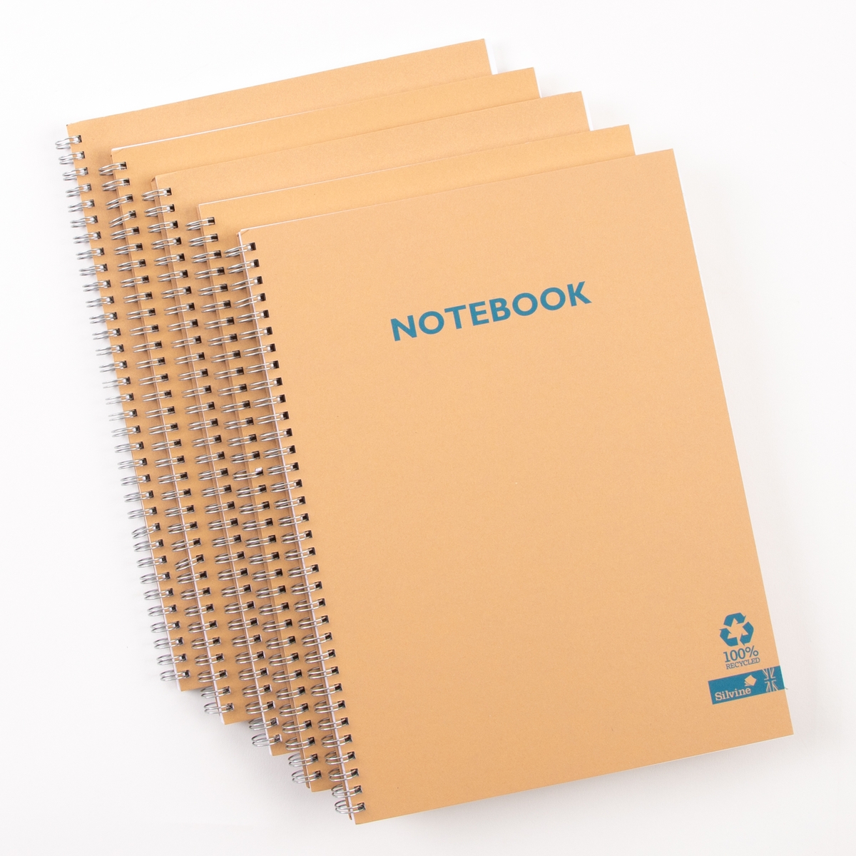 Silvine Recycled Kraft Notebooks - A4 - Pack of 6 | HC1794364 | Findel ...