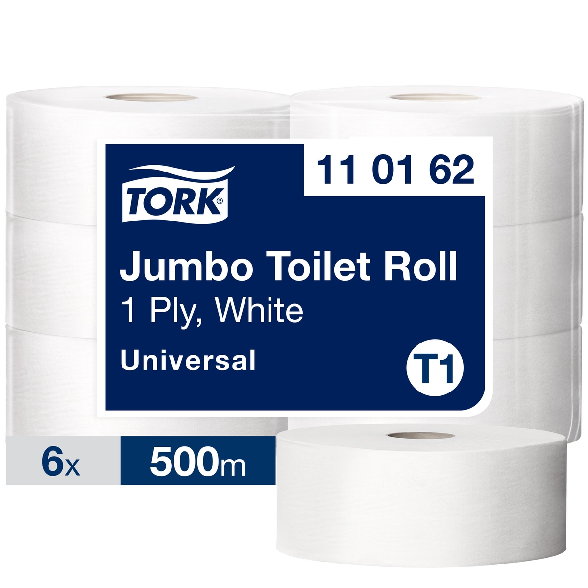 TORK Jumbo 1-Ply Toilet Rolls- Pack of 6 | HC1802282 | Findel International
