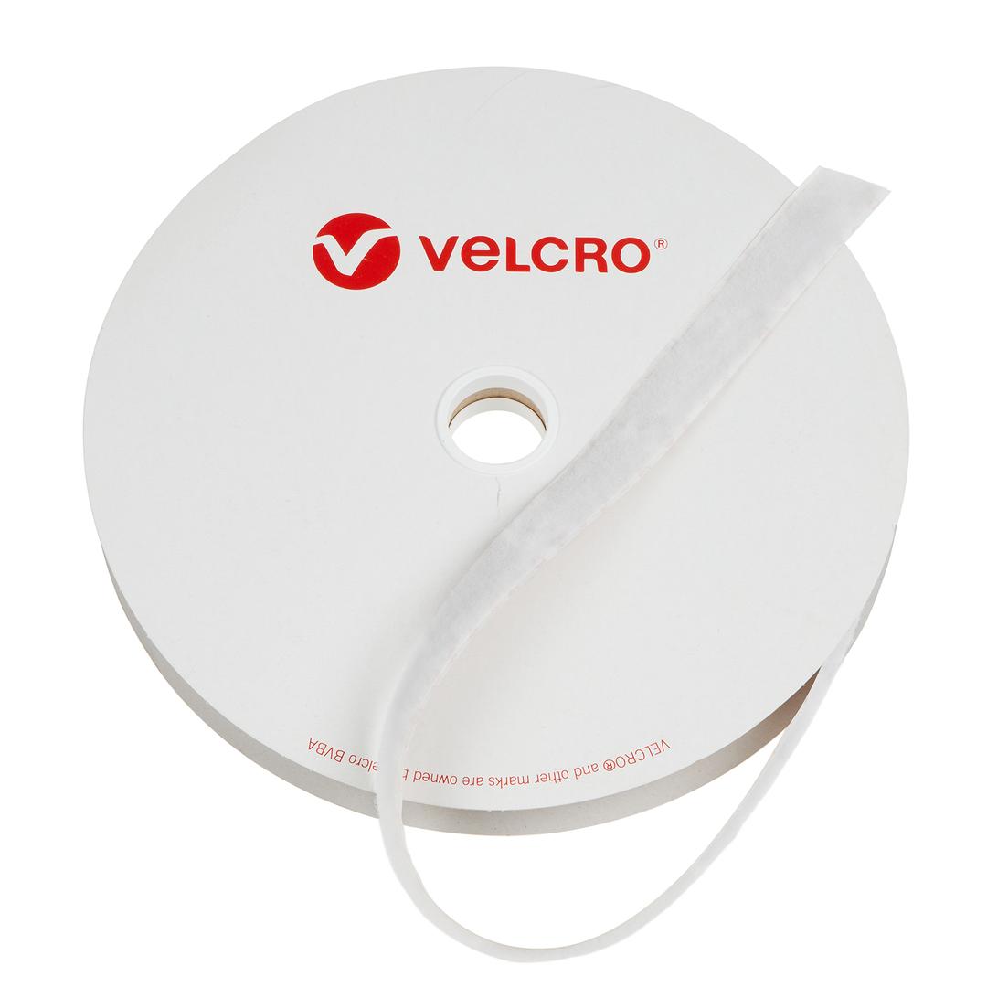 VELCRO Brand Stick on Tape (Loop Only) - 25mm - White | G1810461 | GLS