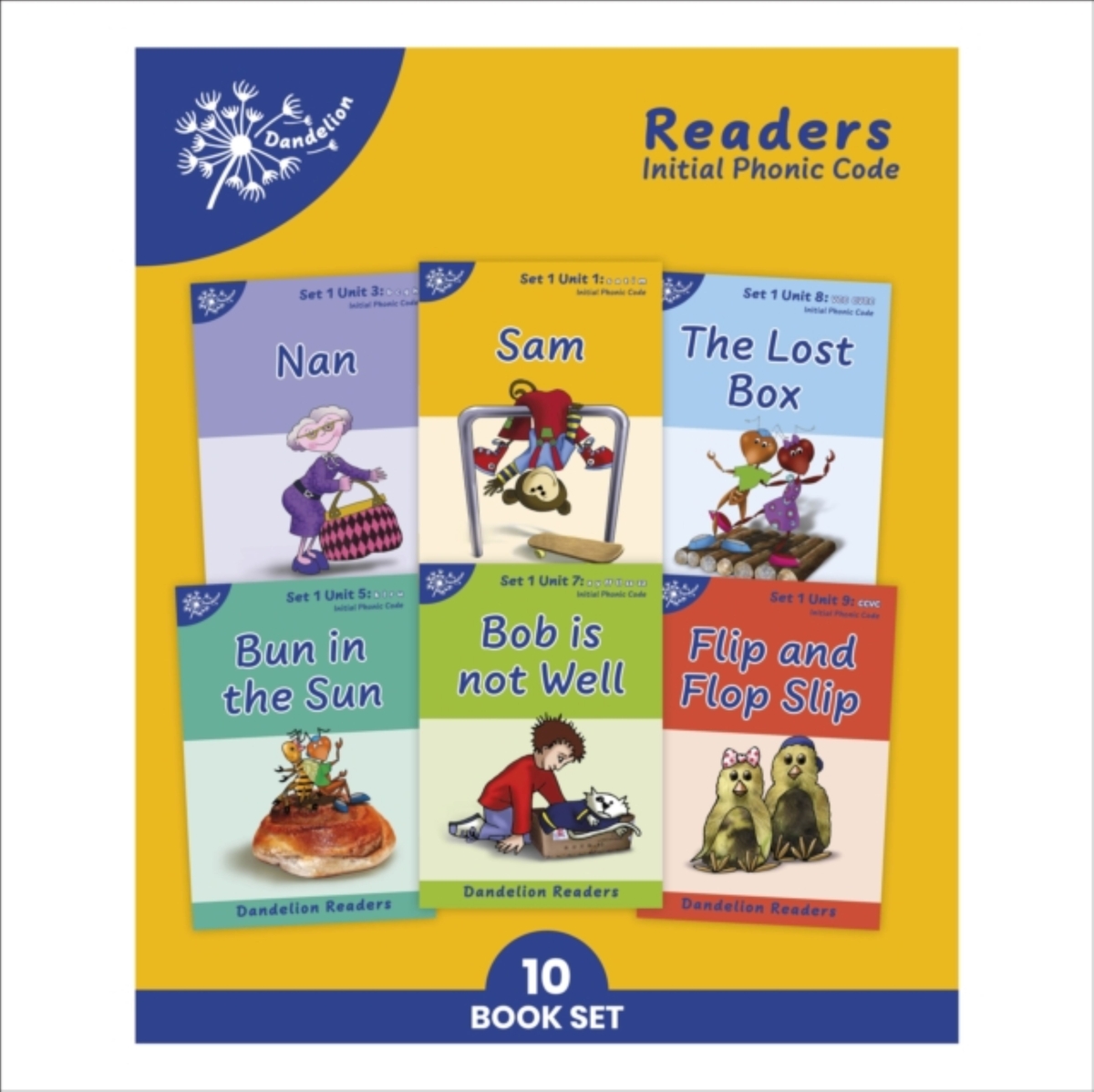 Dandelion Phonics Readers Set 1 (1-10) | HE1814646 | Hope