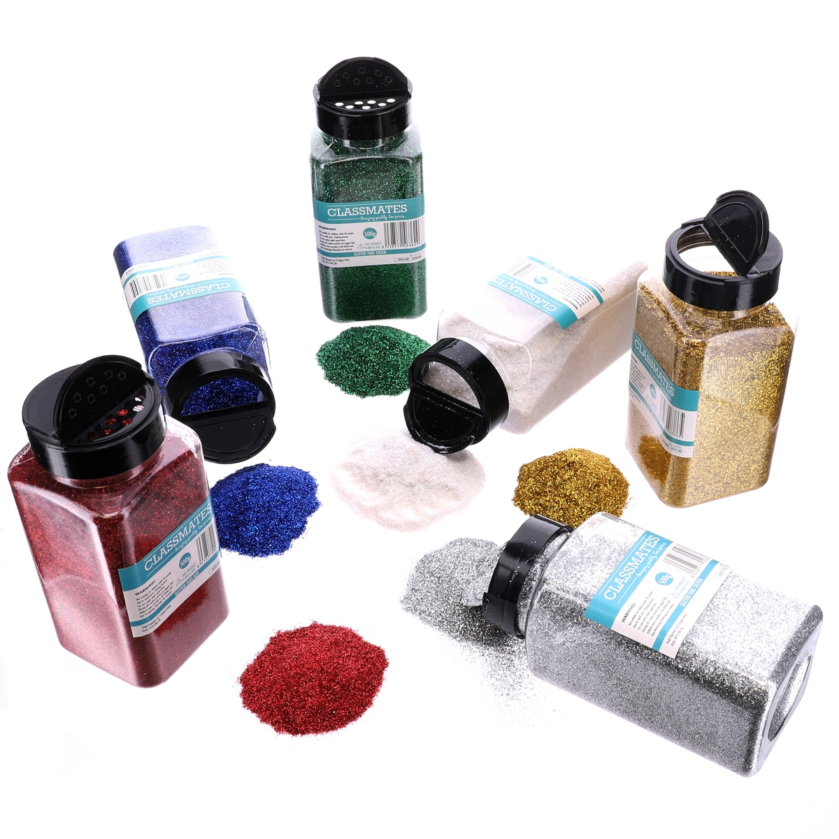 Classmates Glitter - Assorted - 500g - Pack of 6 | G1817798 | GLS