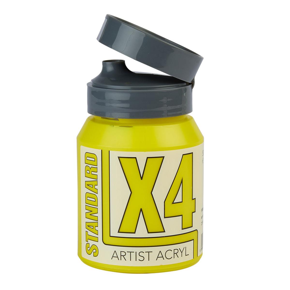 Specialist Crafts X4 Standard Acryl - Primary Yellow - 500ml ...