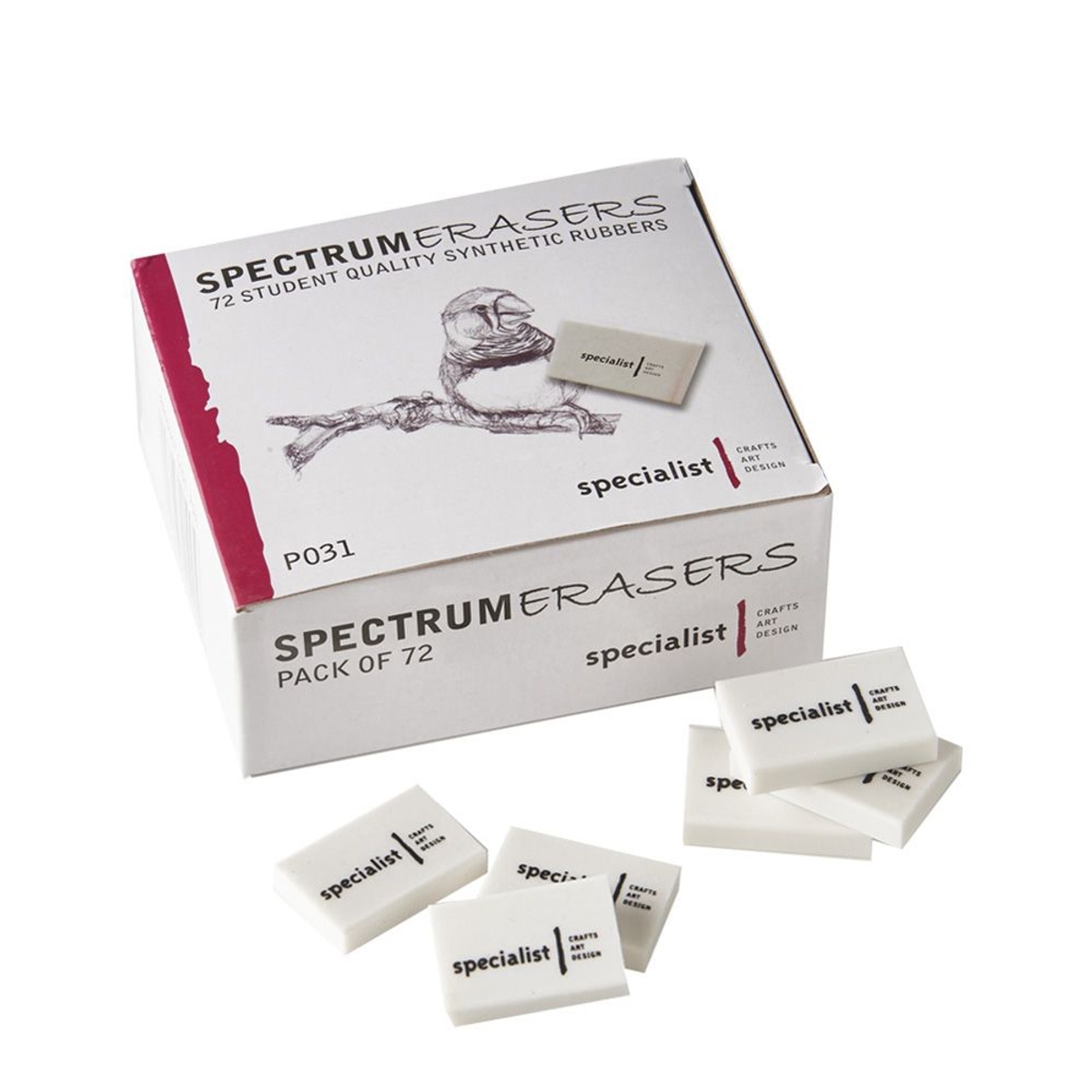 Specialist Crafts Erasers - Pack of 72 | G1828822 | GLS