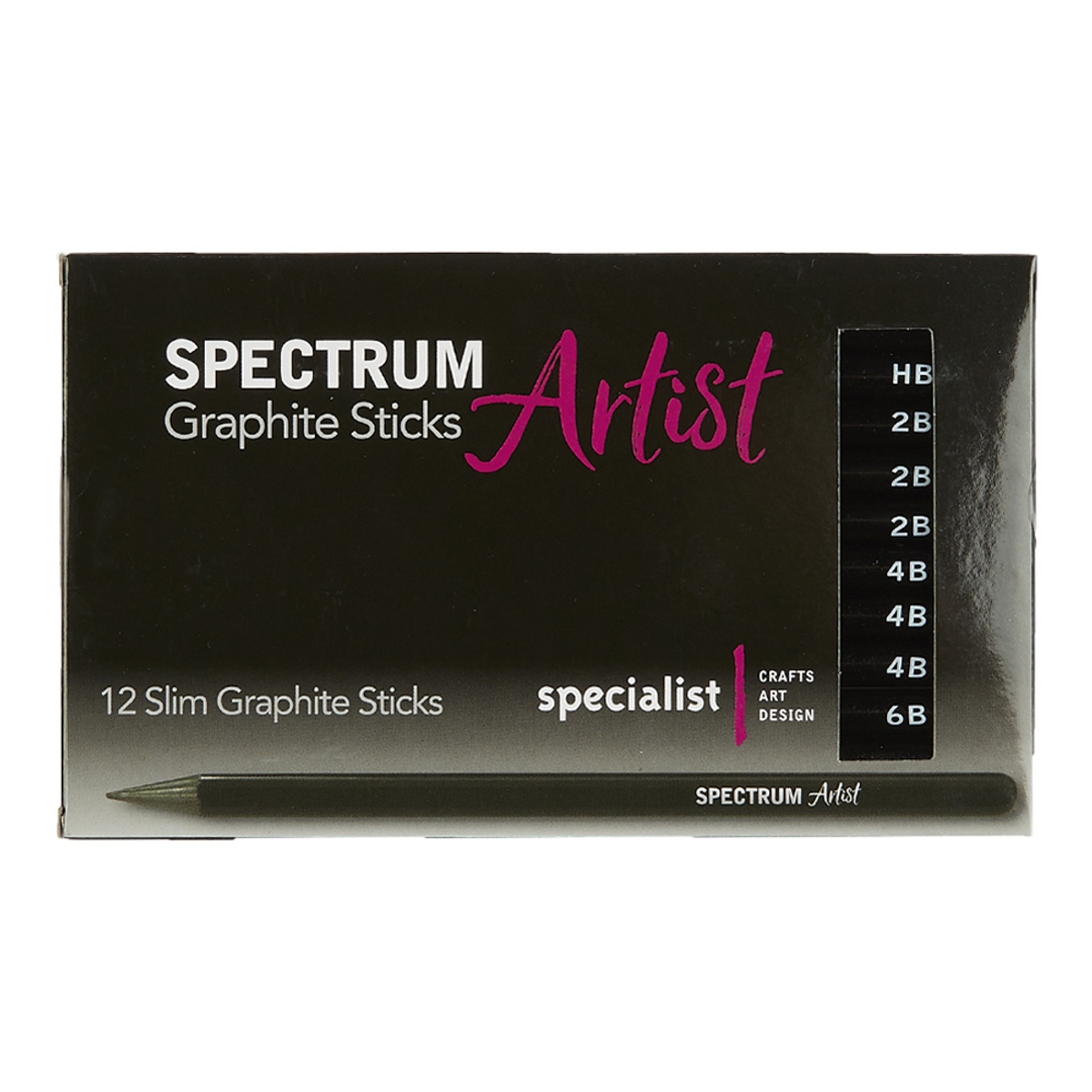 Specialist Crafts Spectrum Artist Slim Graphite Stick Assortment ...