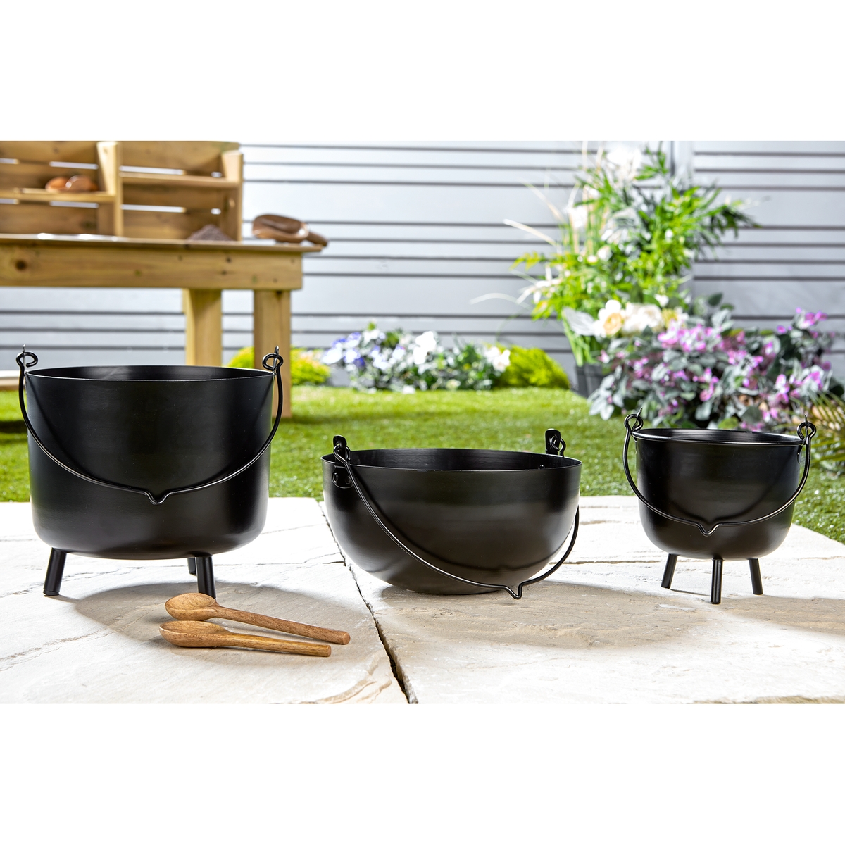 Metal Cauldrons from Hope Education - Pack of 3 | HE1835331 | Hope