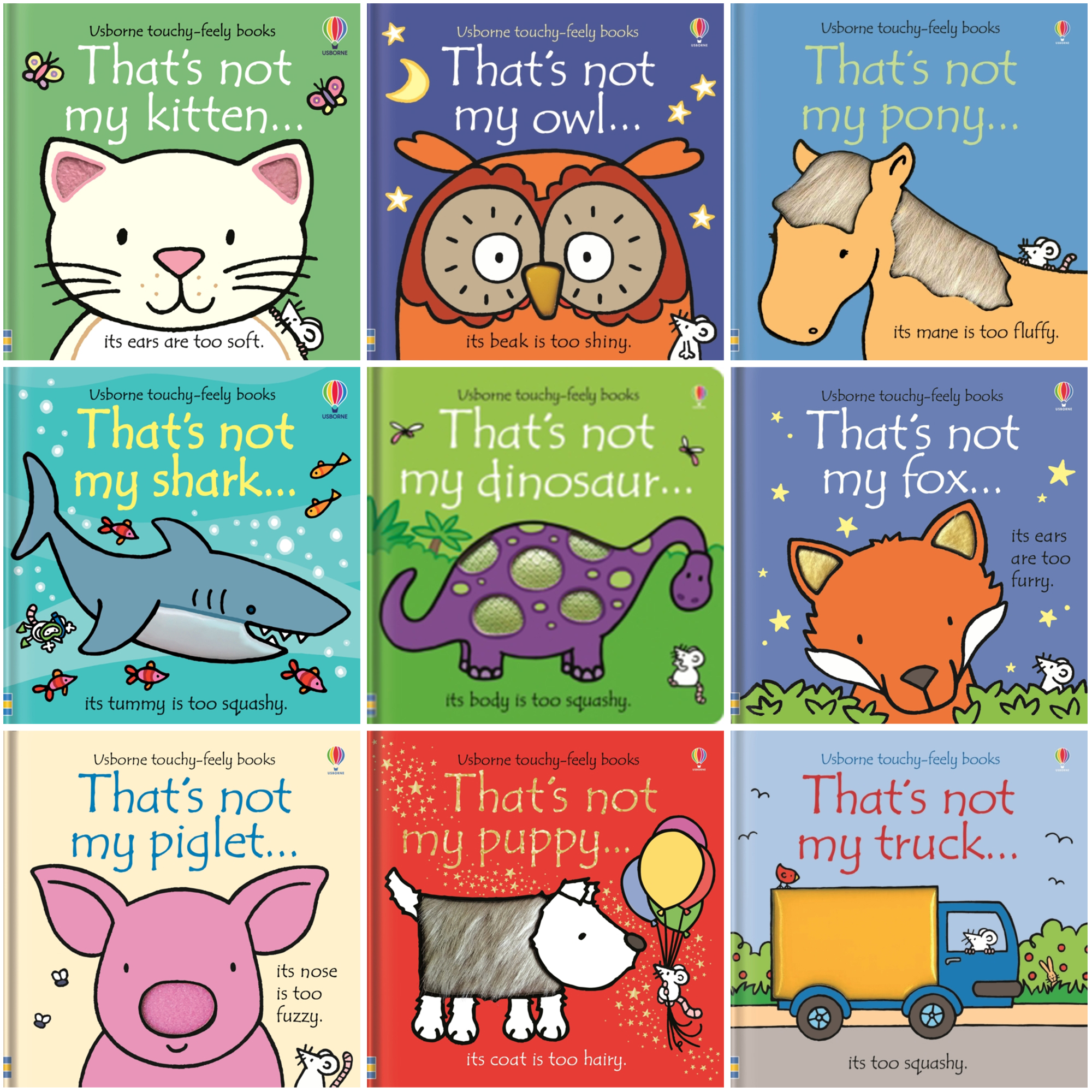 G1001631 - That's Not My... Board Books Set 1- Pack of 9 | GLS