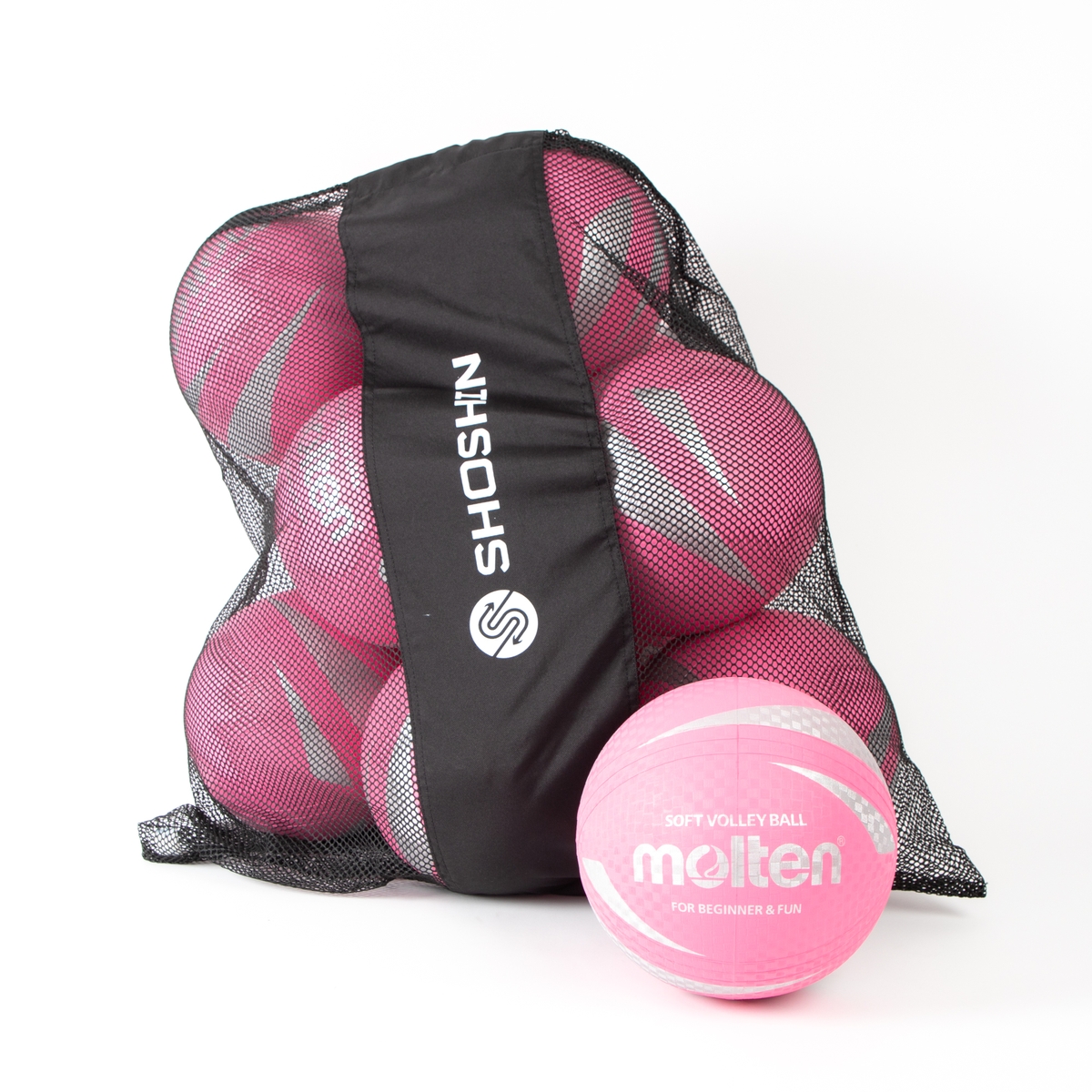 Molten PRV-1 Non-Sting Volleyballs - Pink - Size 5 - Pack of 12 ...