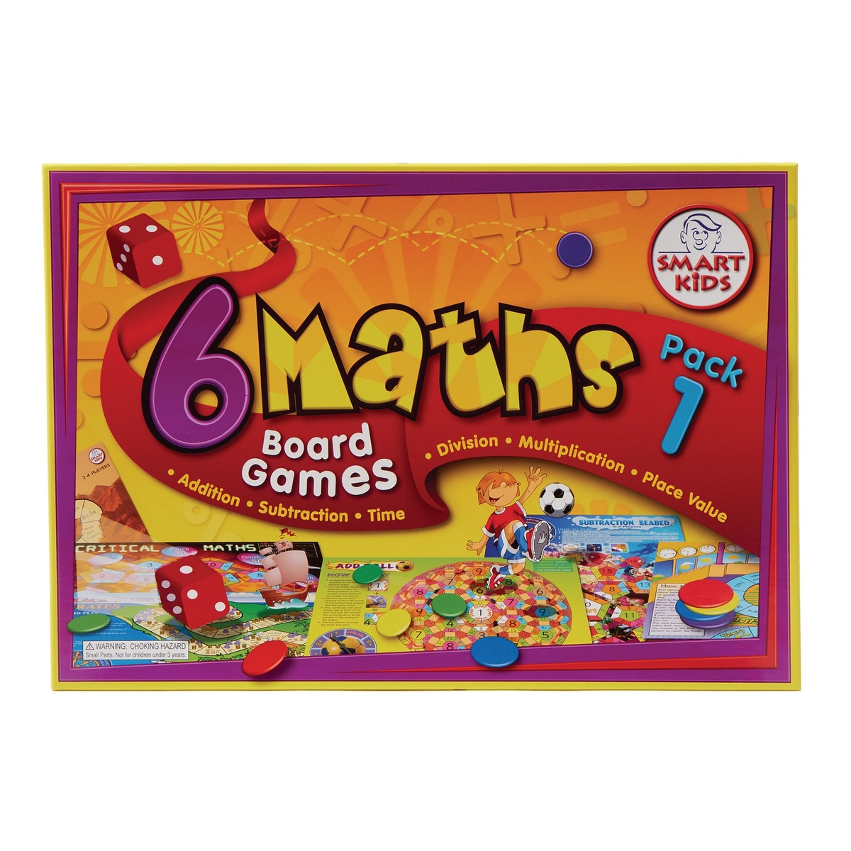 SMART KIDS Maths Board Games - Years 3-4 | HC170774 | Findel International
