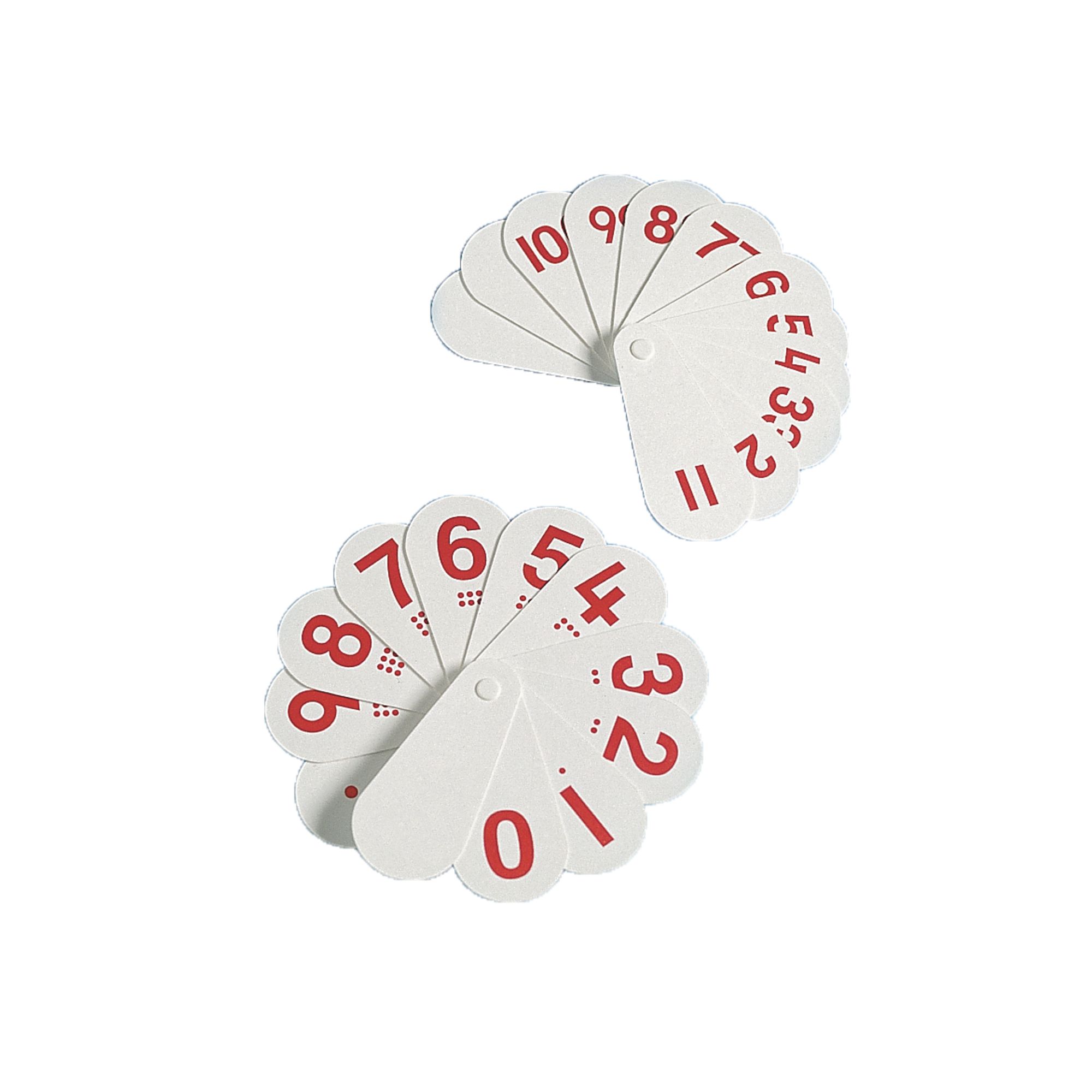 G167238 - Double-Sided Number Fans from Hope Education - Pack of 10 | GLS