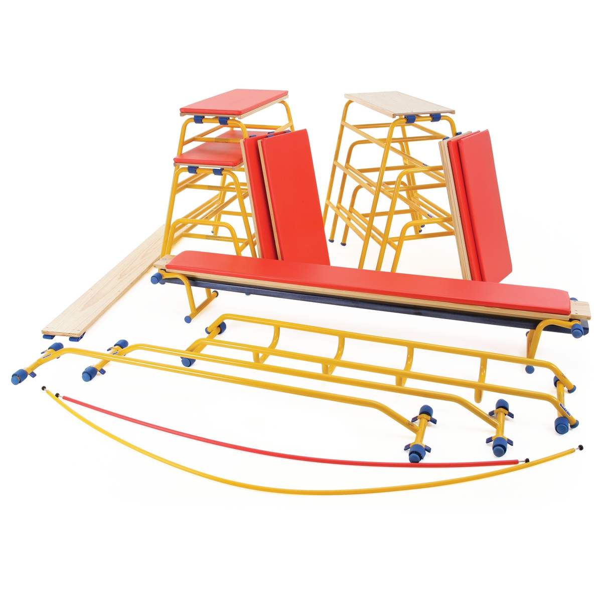 Gym Time Complete Apparatus Pack - Yellow/Red | G48811152 | GLS