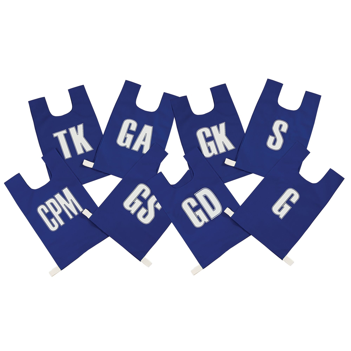 High 5 Bib Set - Blue - 8-14 Years - Pack of 8 | PNBL78657 | Davies Sports