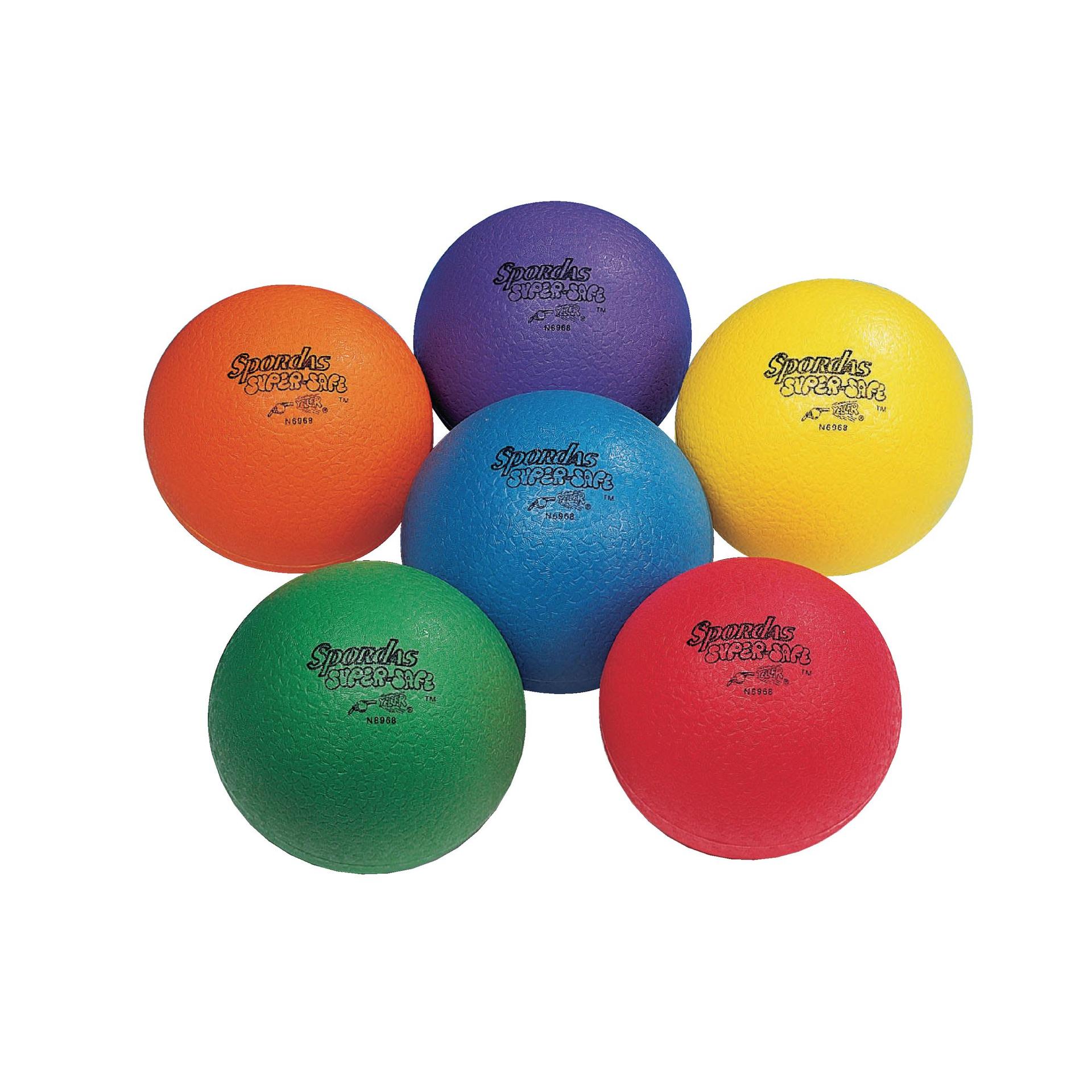 Spordas Super-Safe Balls - Assorted - 220mm - Pack of 6 | PPEH67931 | Hope