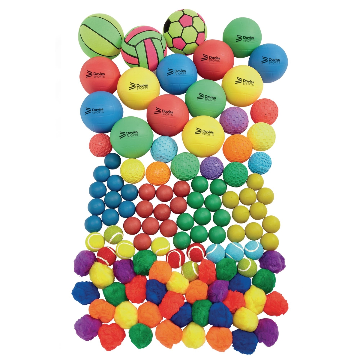 Findel Everyday Super Budget Pack of Balls - Assorted - Pack of 117 ...
