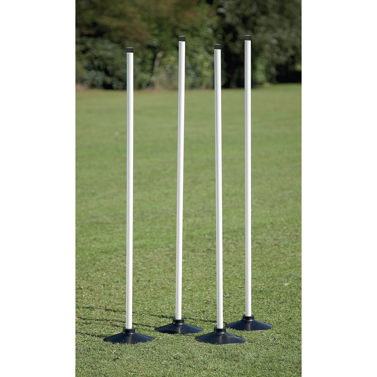 Rounders Post and Base Set - White - Pack of 4 | PRDD78008 | Davies Sports