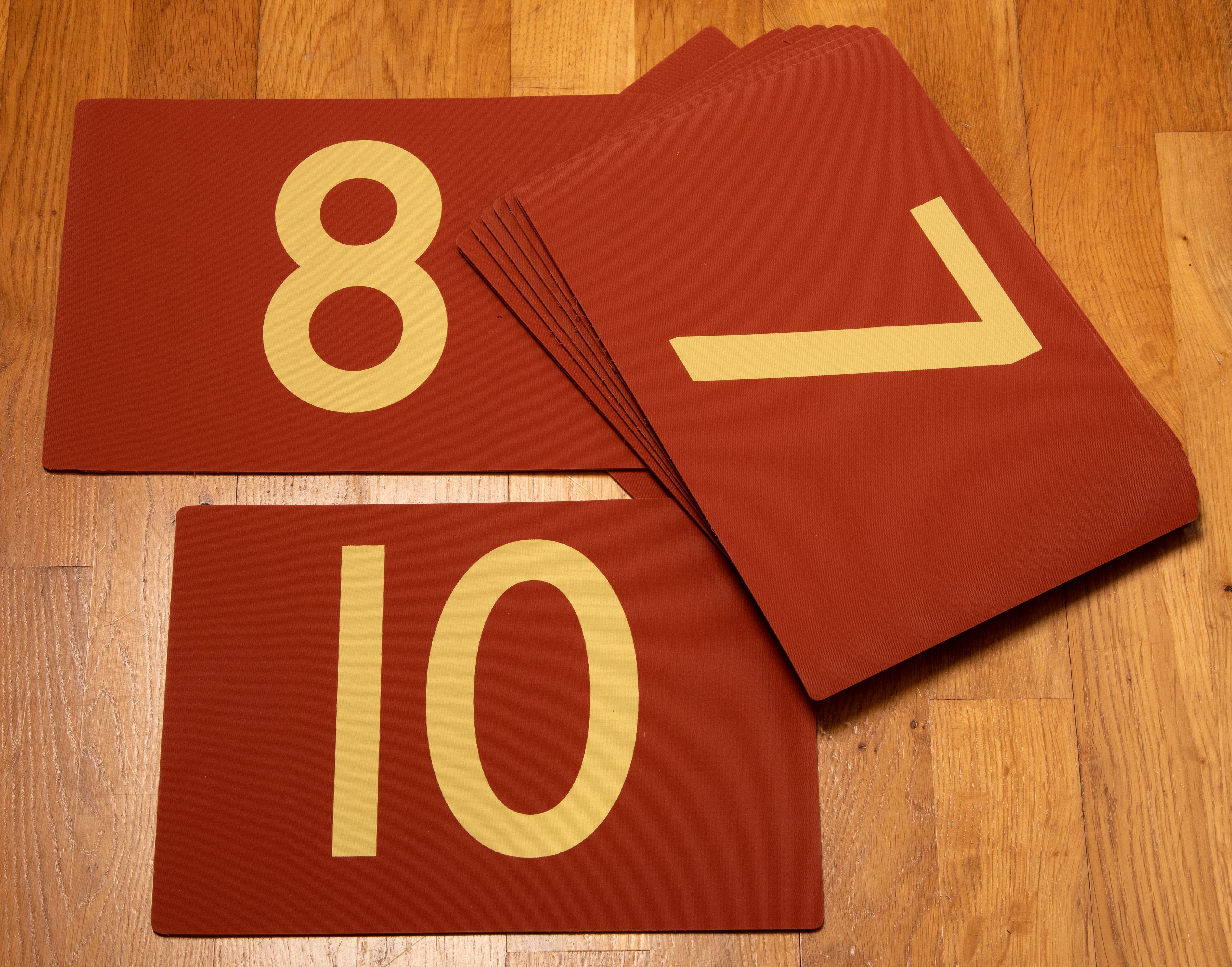 HE166861 - Floor Number Mats 0-10 | Findel Education