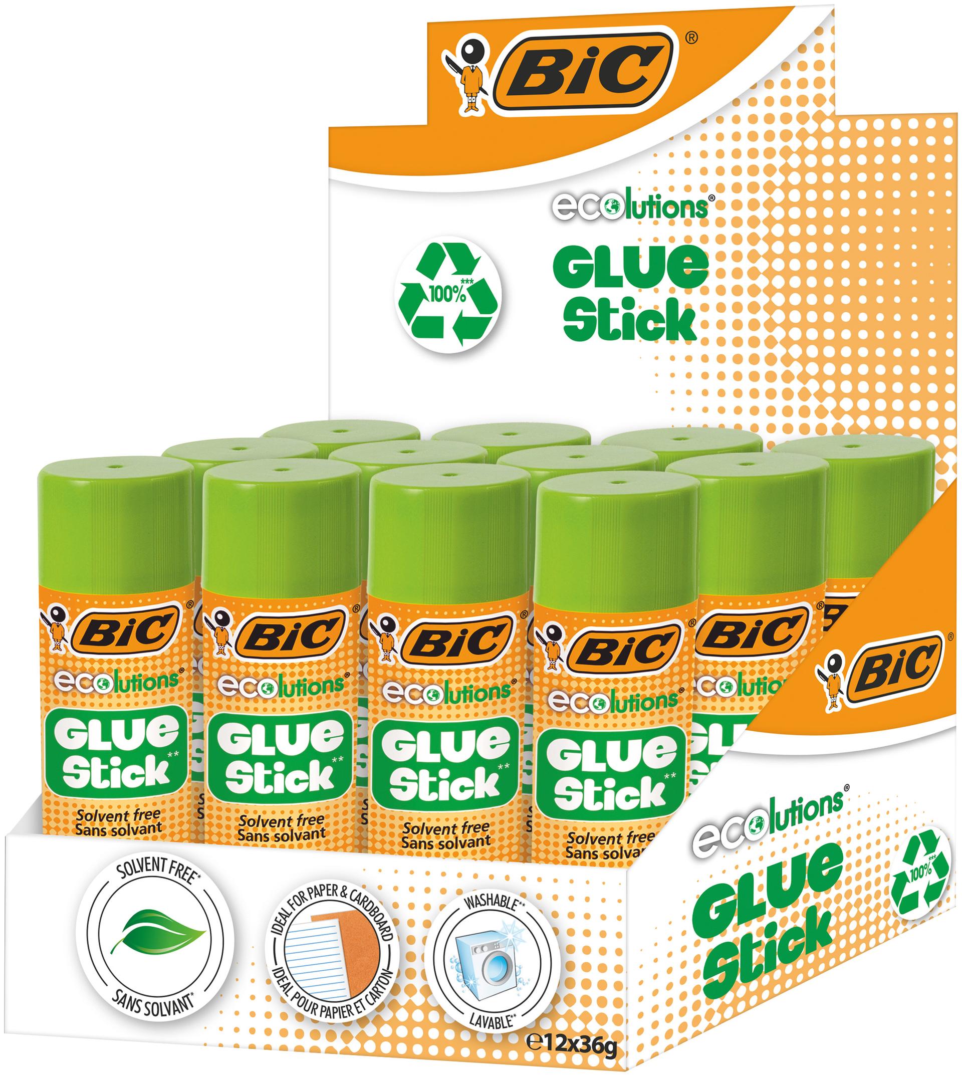 BIC ECOlutions Glue Stick 36g - Pack of 12 | HC1867406 | Findel ...