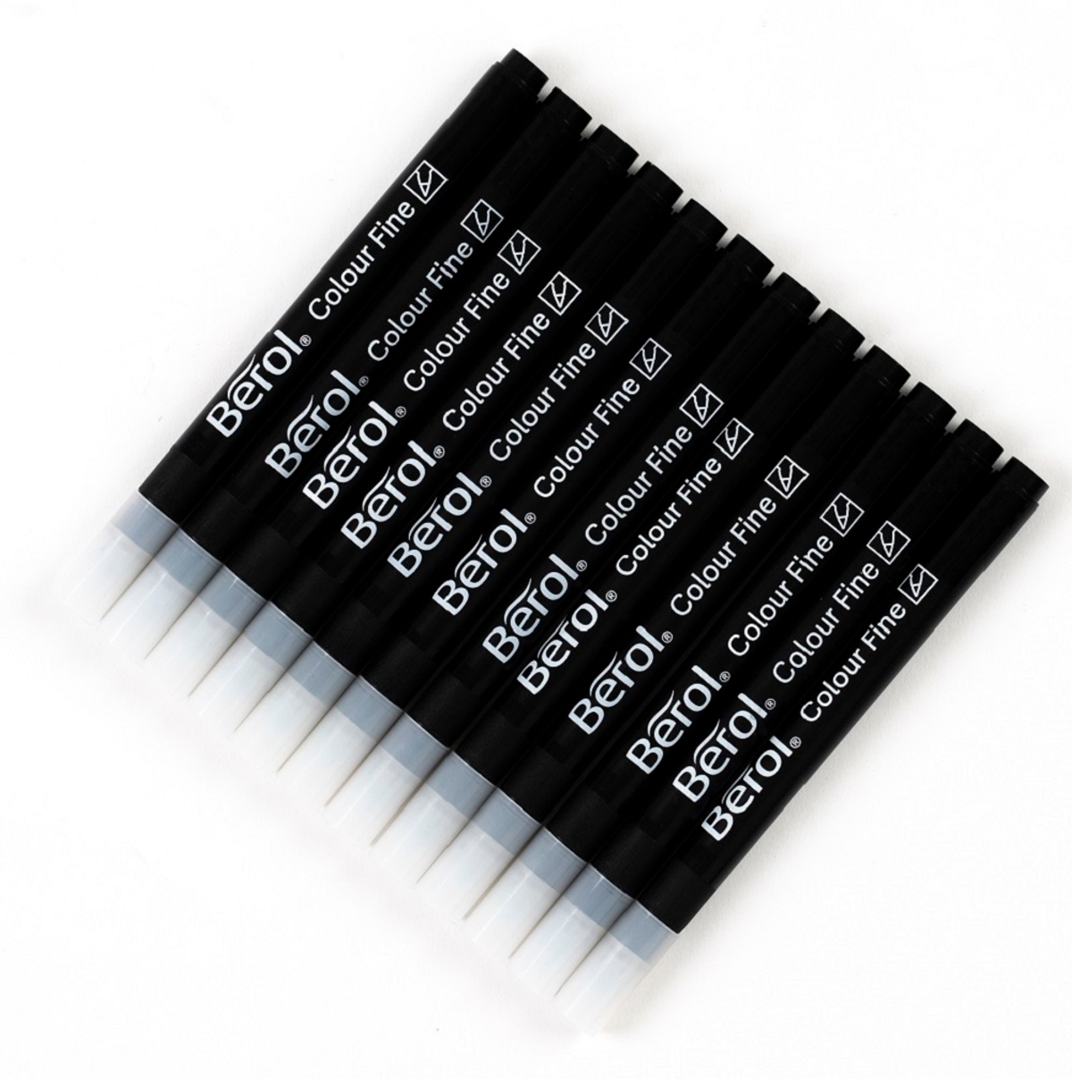 Berol Colour Fine Pens - Black - Pack of 12 | G179822 | GLS