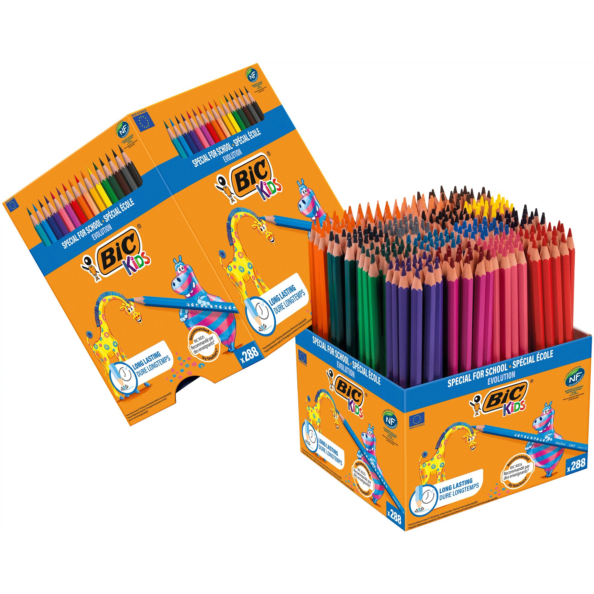 A1867418 - BIC Kids Evolution Eco Colouring Pencils - Pack of 288 ...