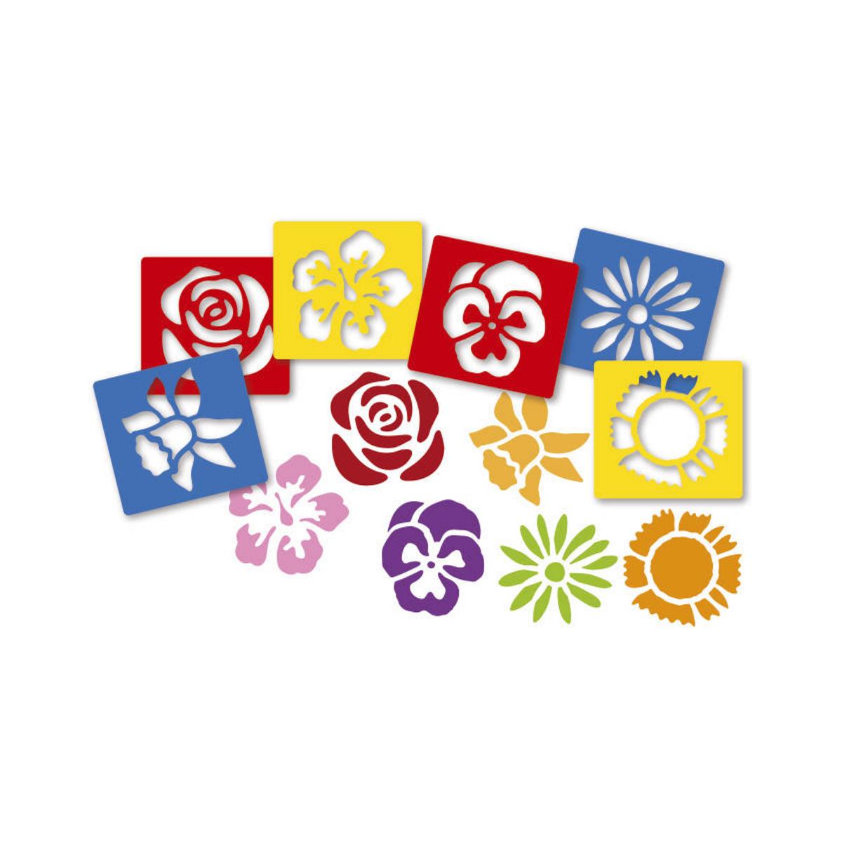 Flower Stencils - Pack of 6 | HC1865536 | Findel International