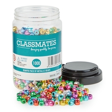 HC1499754 - Classmates Glitter Pony Beads Tub | Findel International