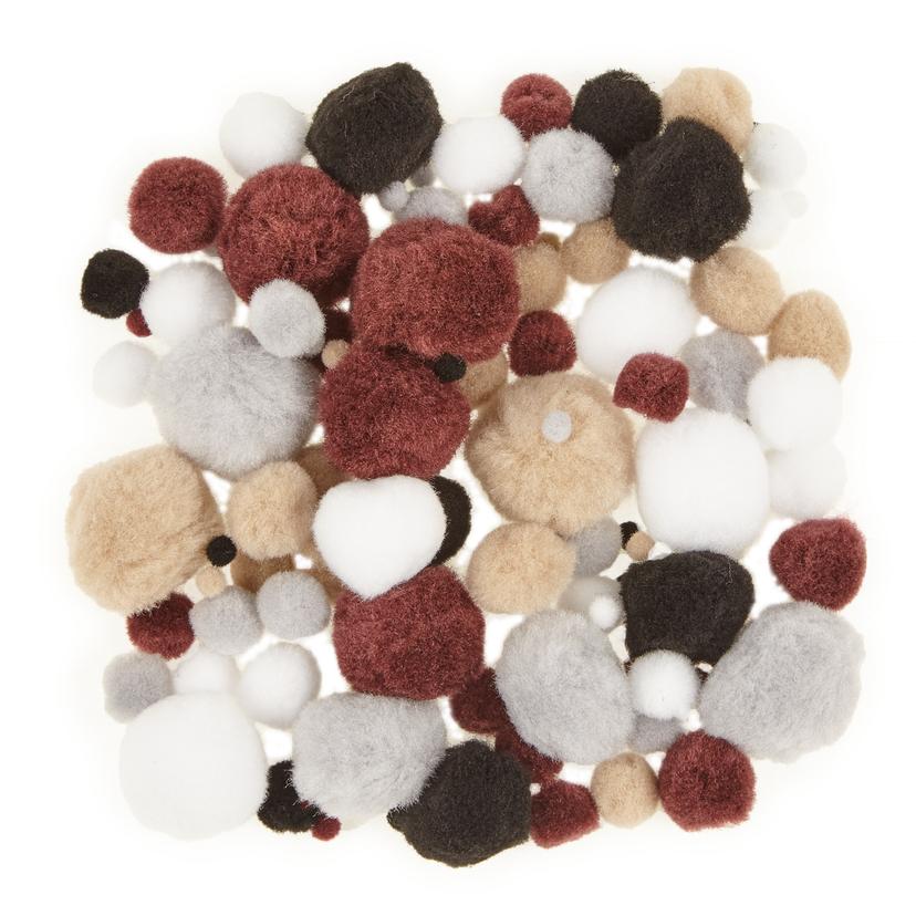 Classmates Animal Colour Pom Poms - Pack of 100 | HE157566 | Hope