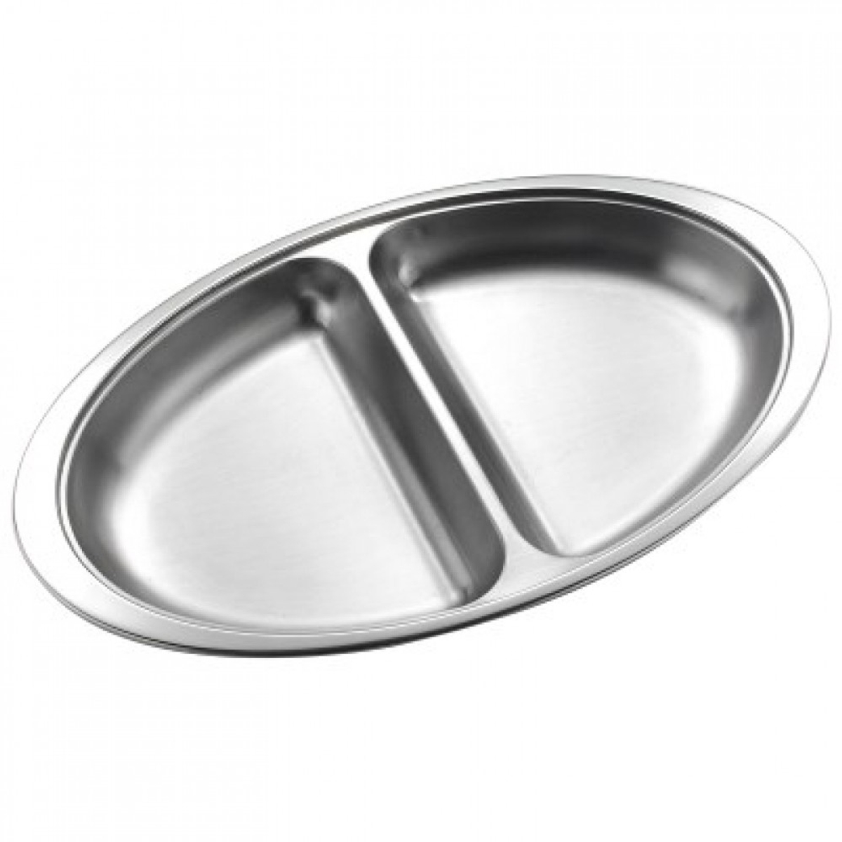 Stainless Steel Divided Serving Dish - 25cm | HC1873507 | Findel ...