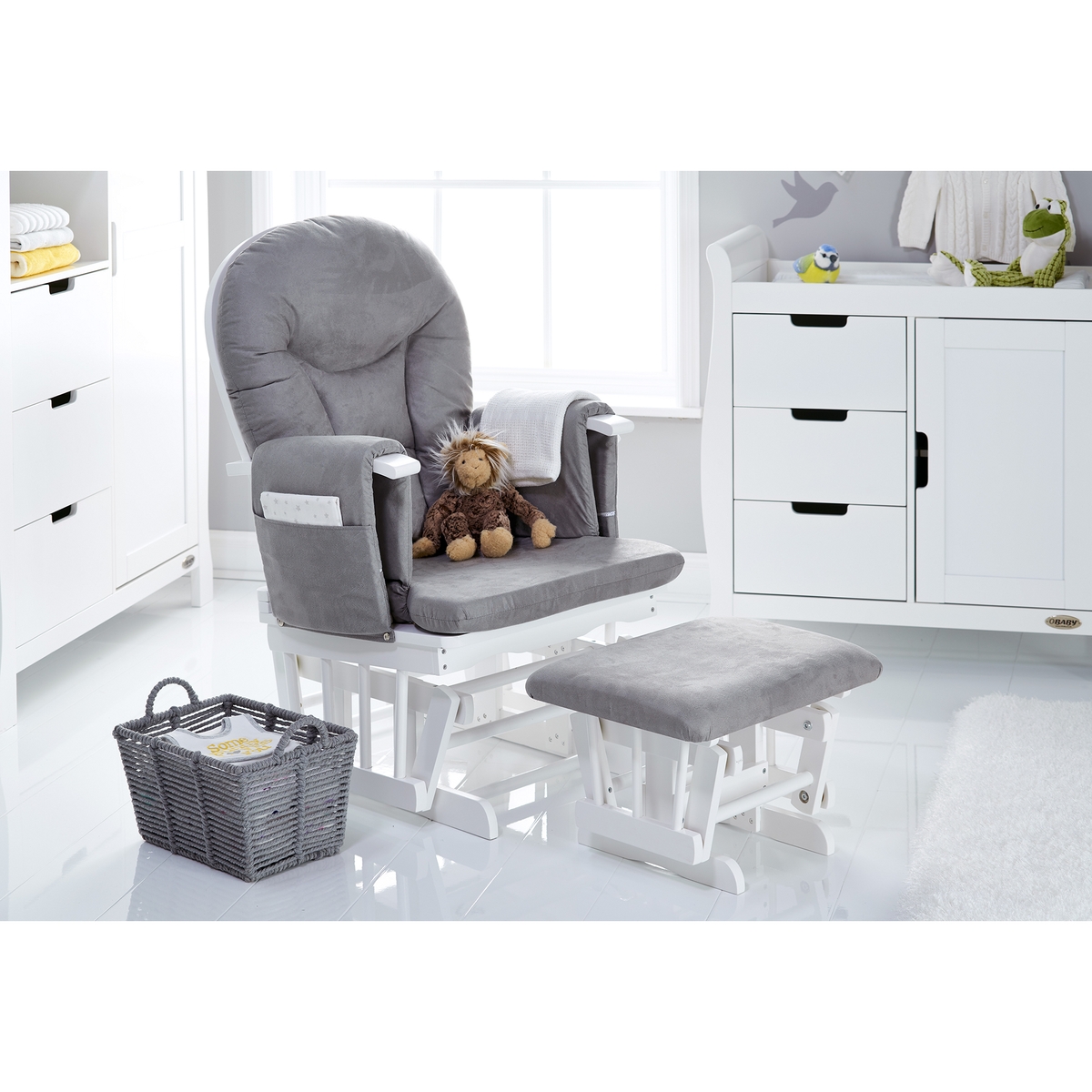Reclining Glider Chair and Stool | G1871377 | GLS