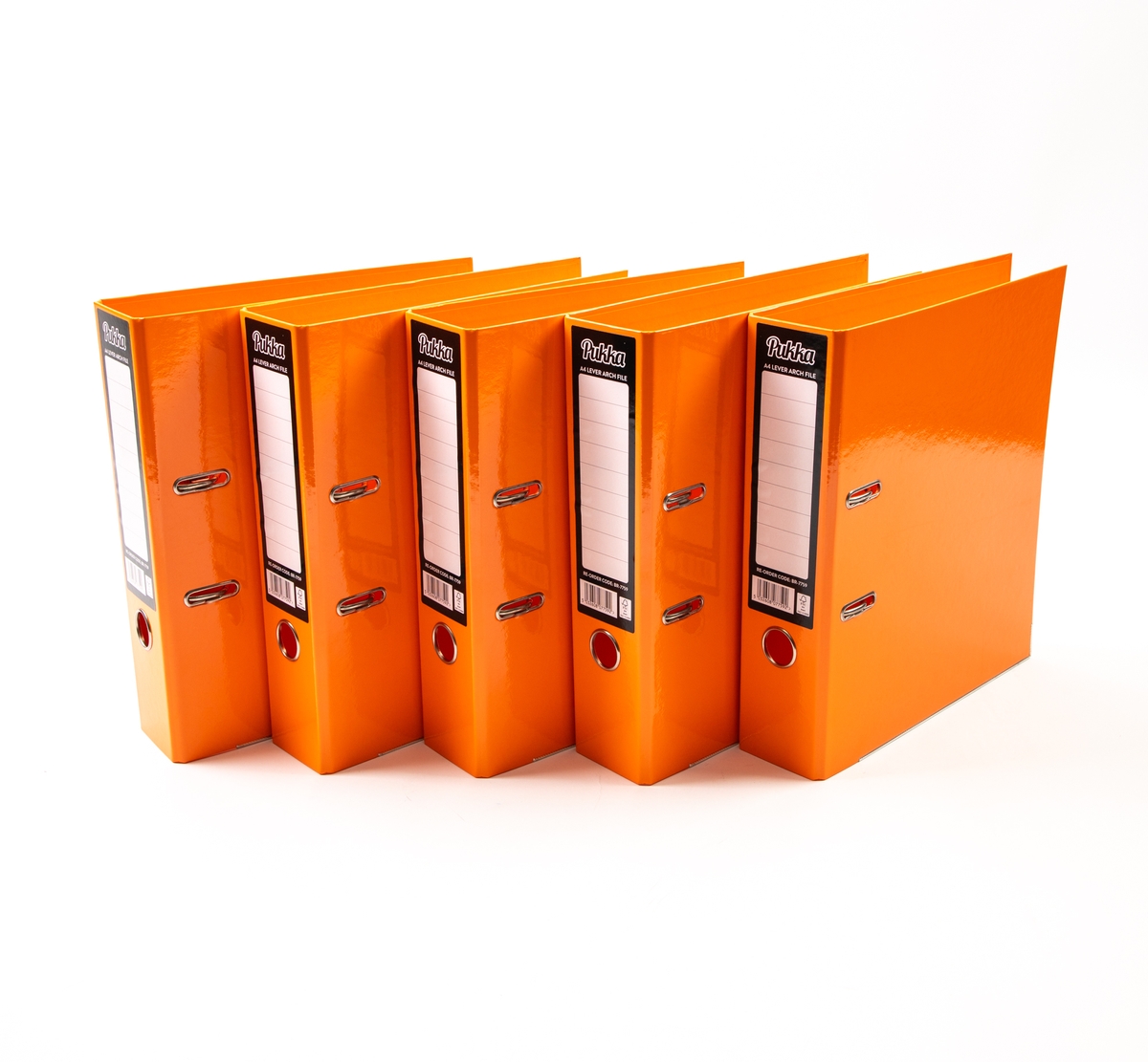 Pukka Lever Arch Files - Orange - Pack of 10 | HE1876981 | Hope