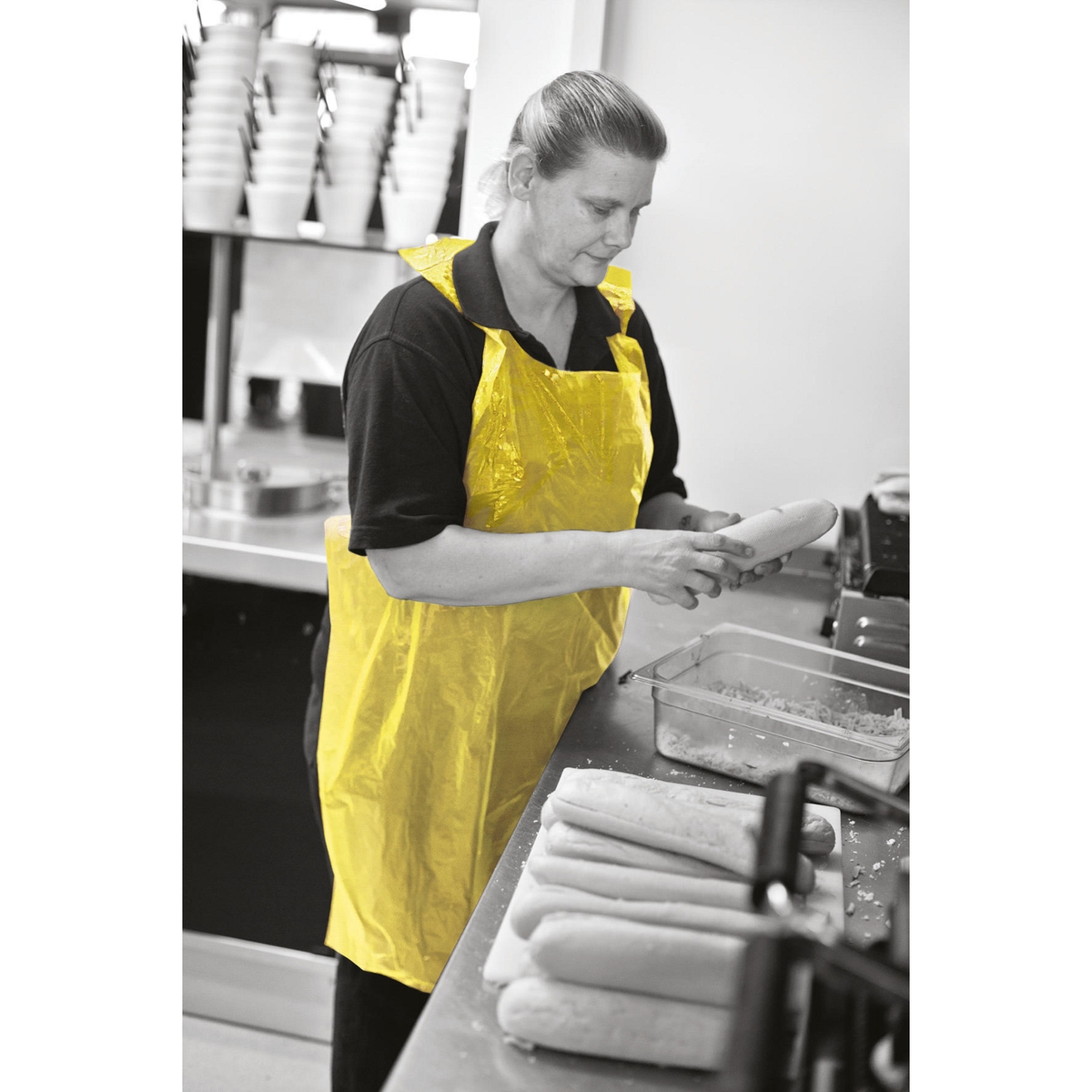 Polyco Yellow Aprons - Pack of 200 | HE1877531 | Hope